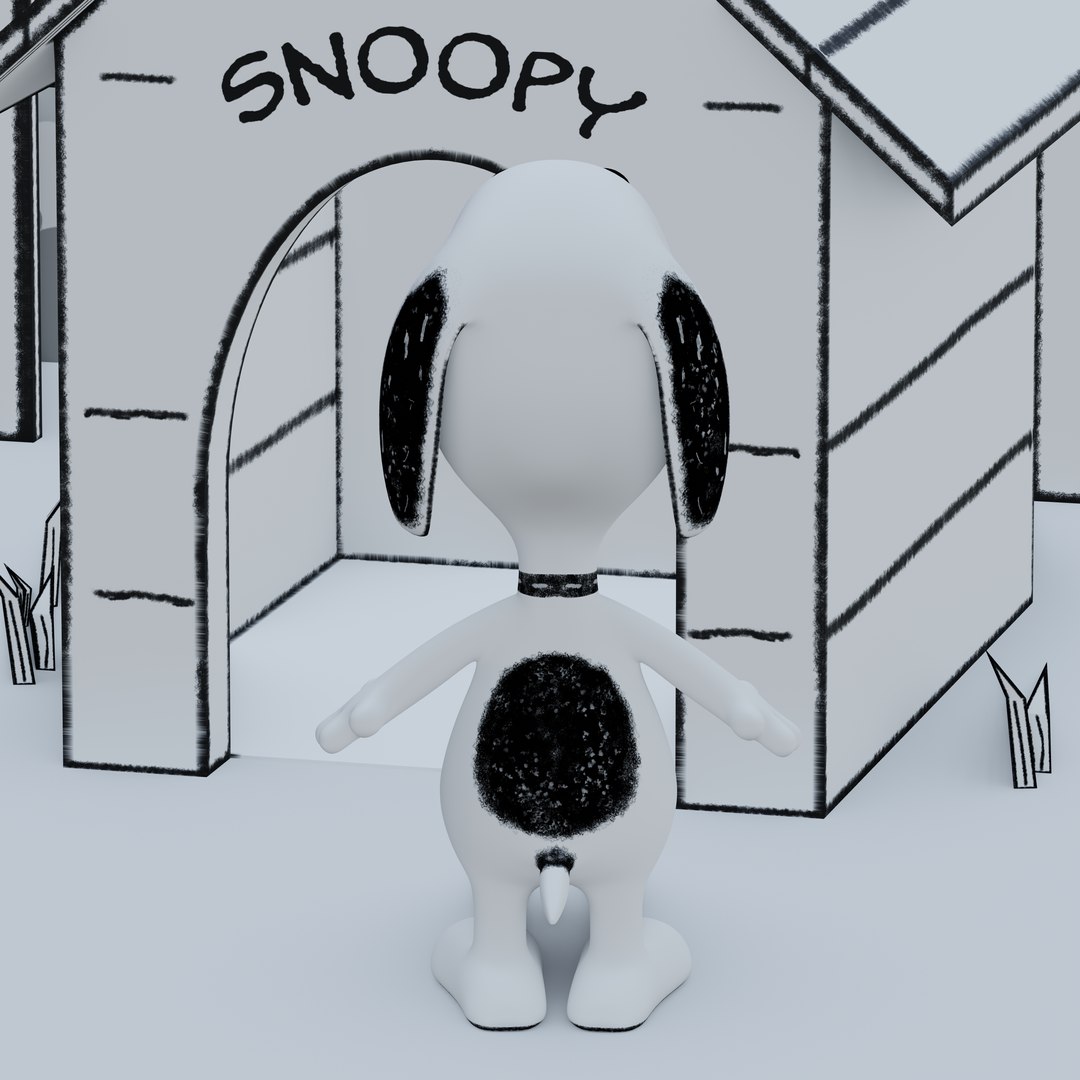 Snoopy Classic Rigged Low-poly 3D Model - TurboSquid 1811298