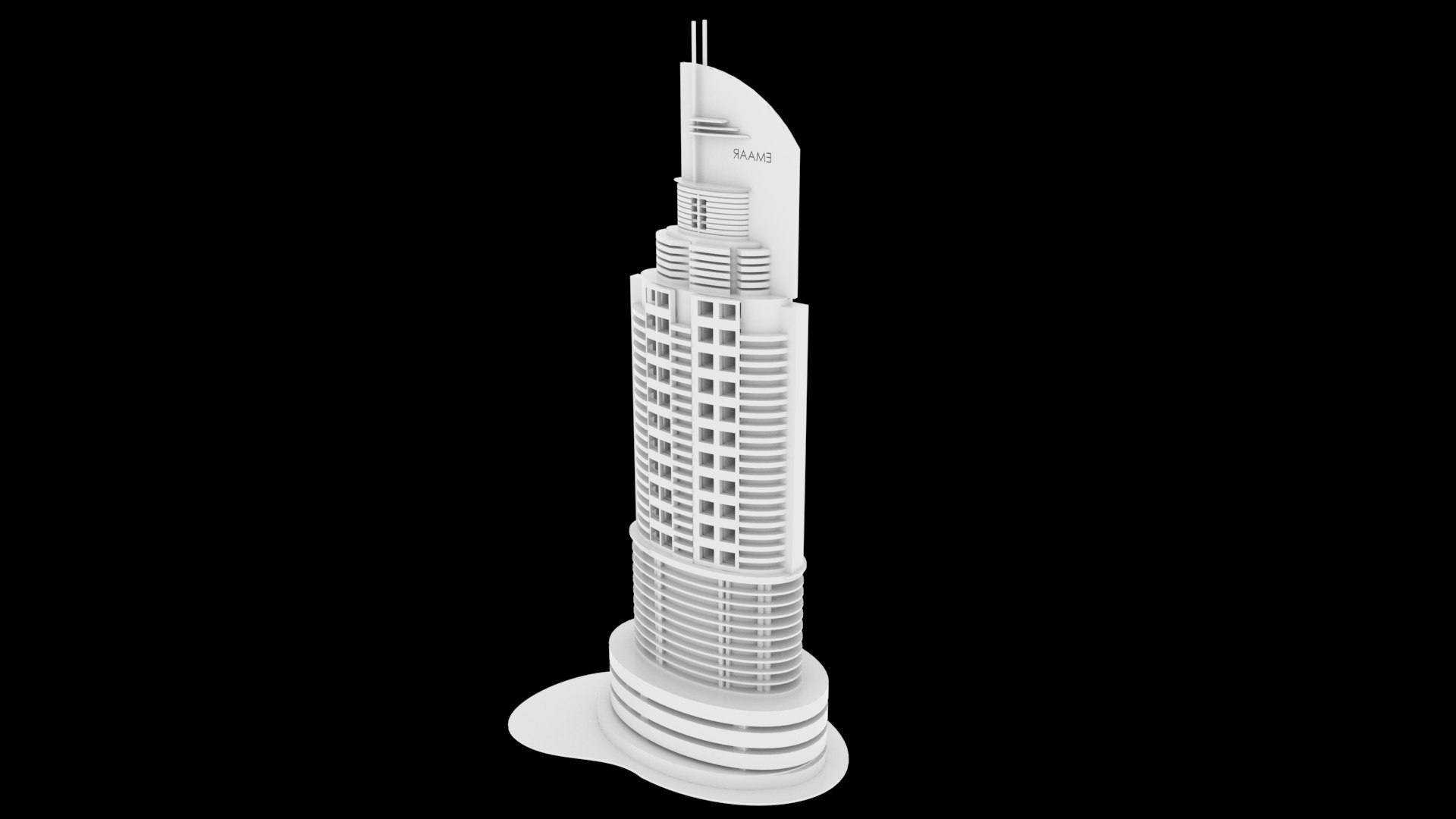 EMAAR TOWER 3D - TurboSquid 2426444