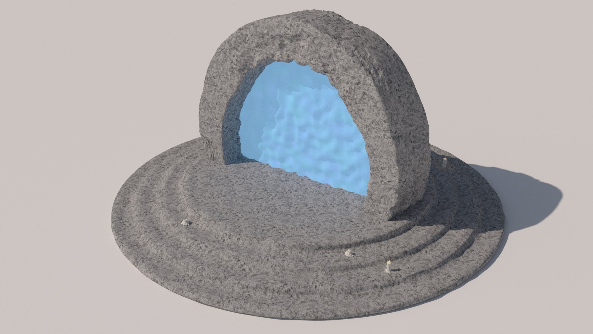 Dimensional Rock Portal model - TurboSquid 2062860