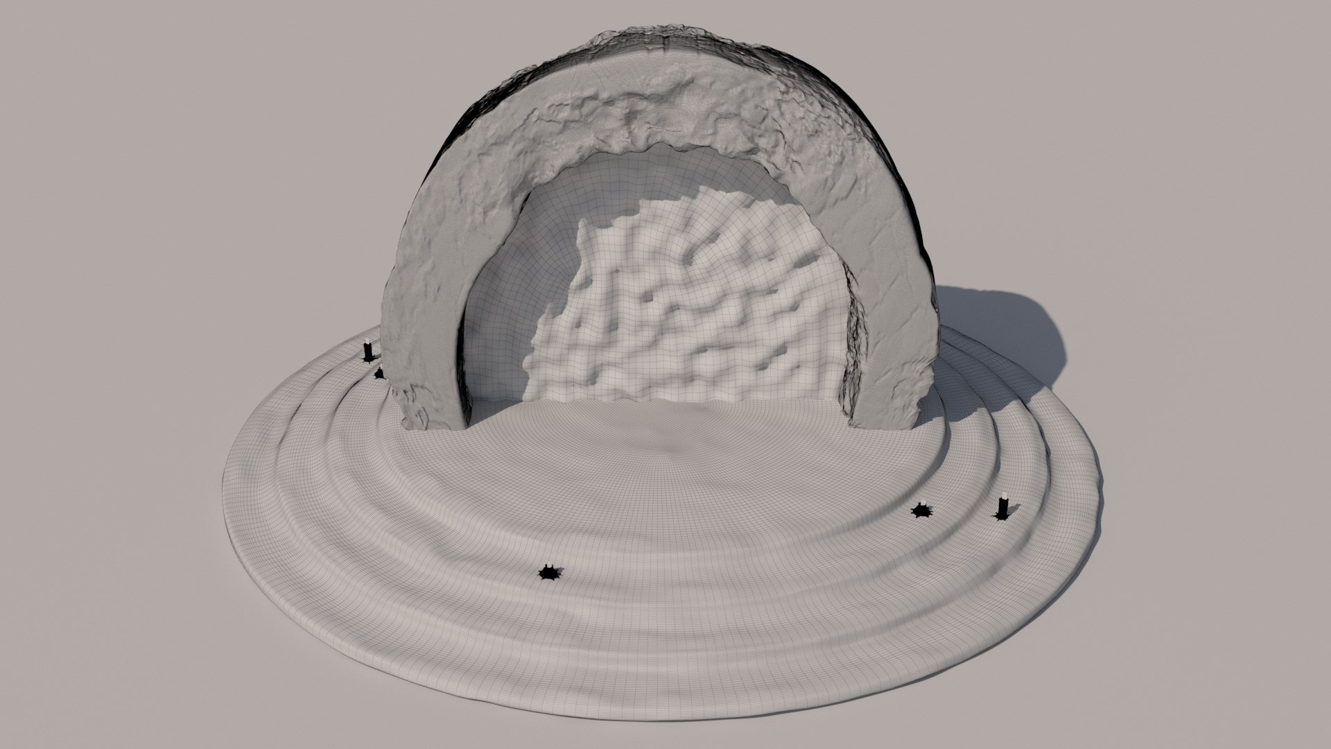 Dimensional Rock Portal model - TurboSquid 2062860