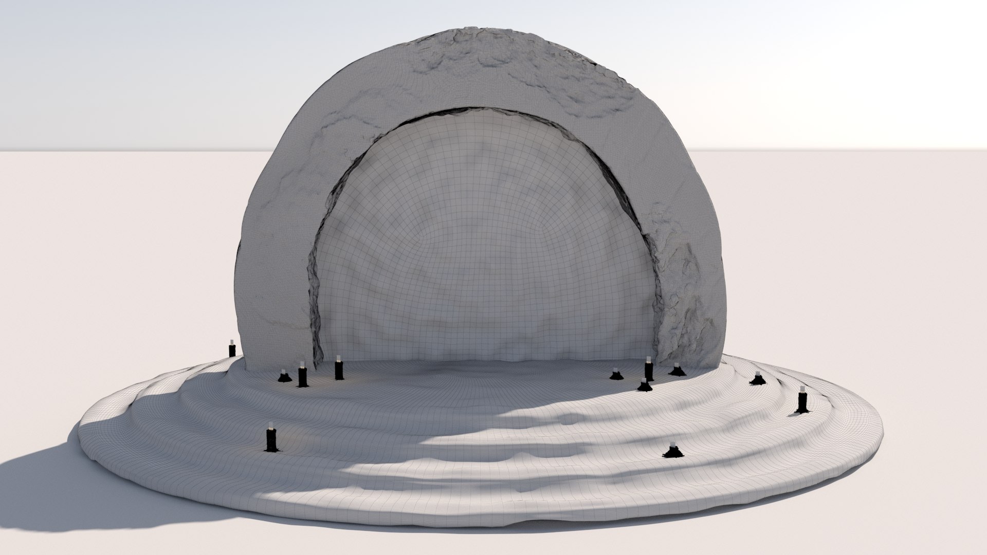 Dimensional Rock Portal Model - TurboSquid 2062860