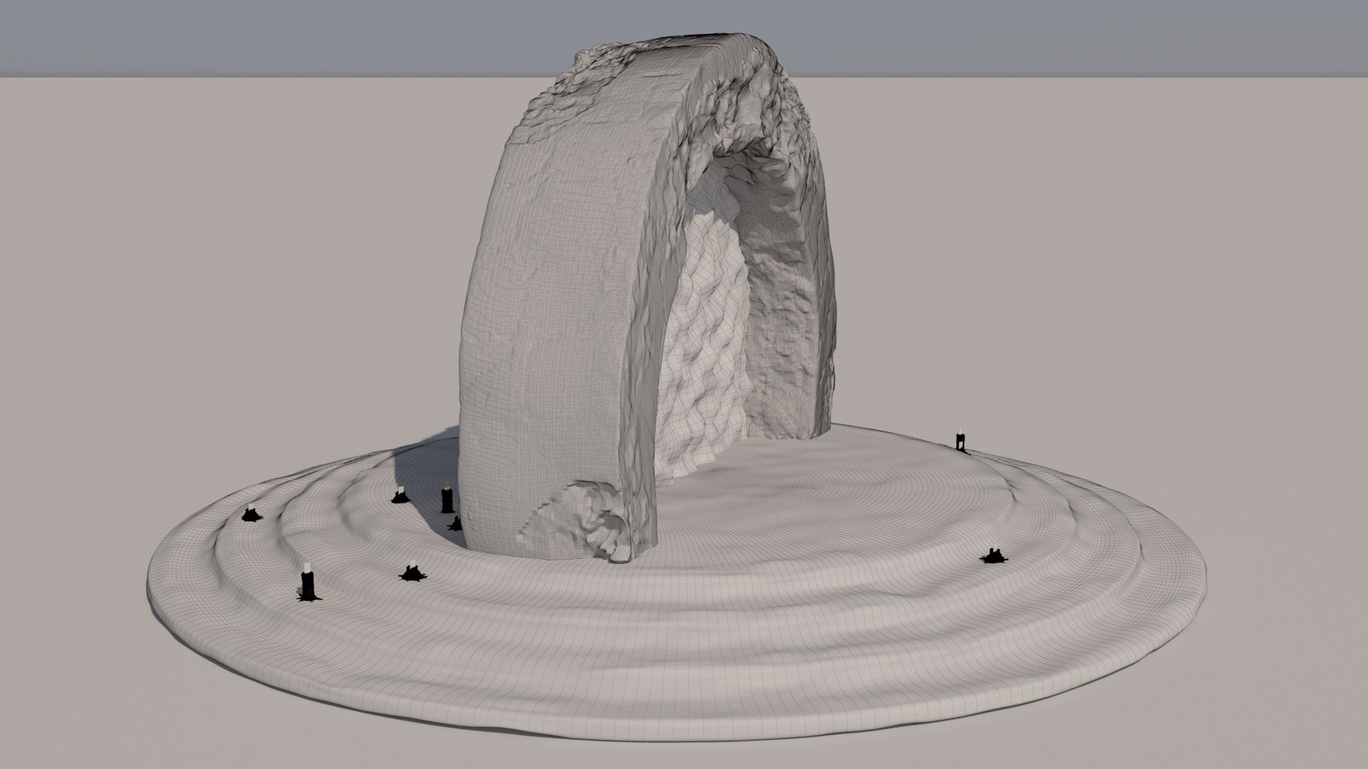 Dimensional Rock Portal Model - TurboSquid 2062860