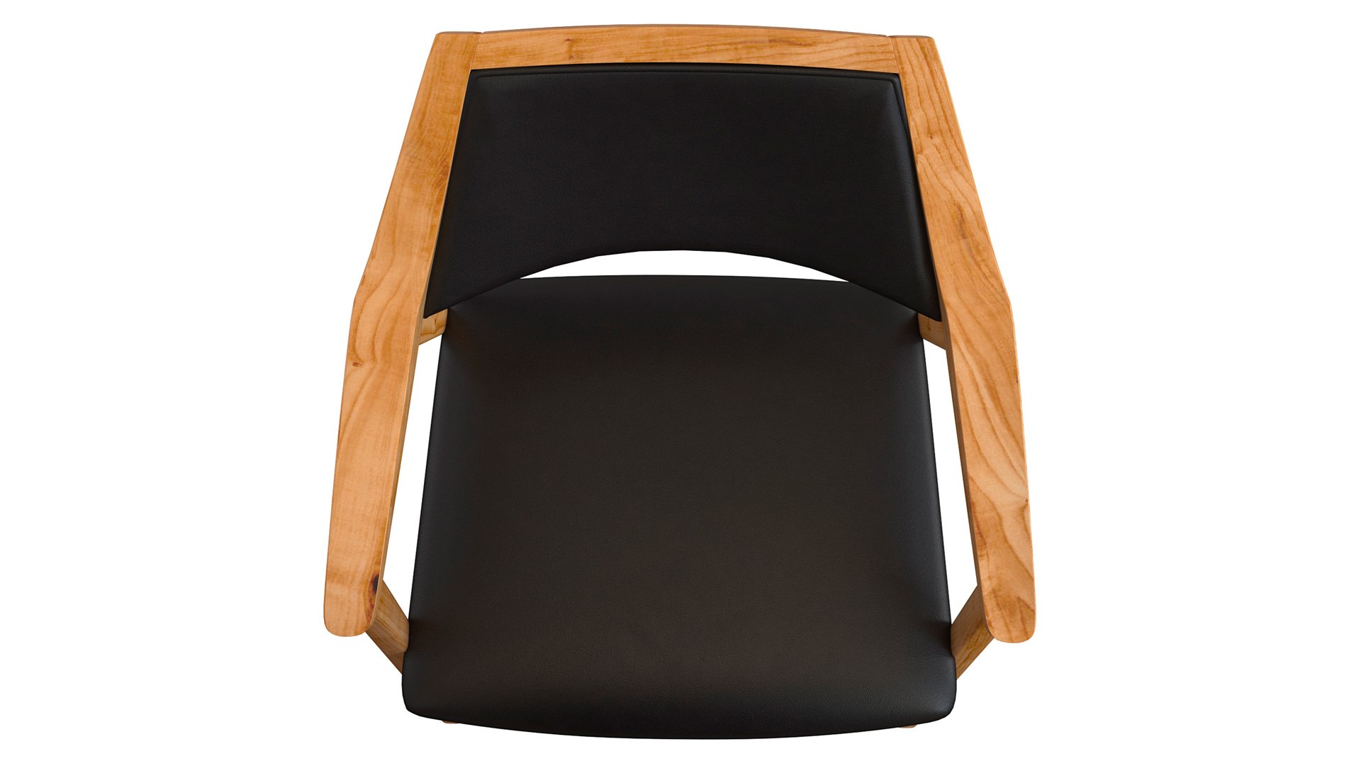 Quattro Wooden Chair Black Model - TurboSquid 2069851