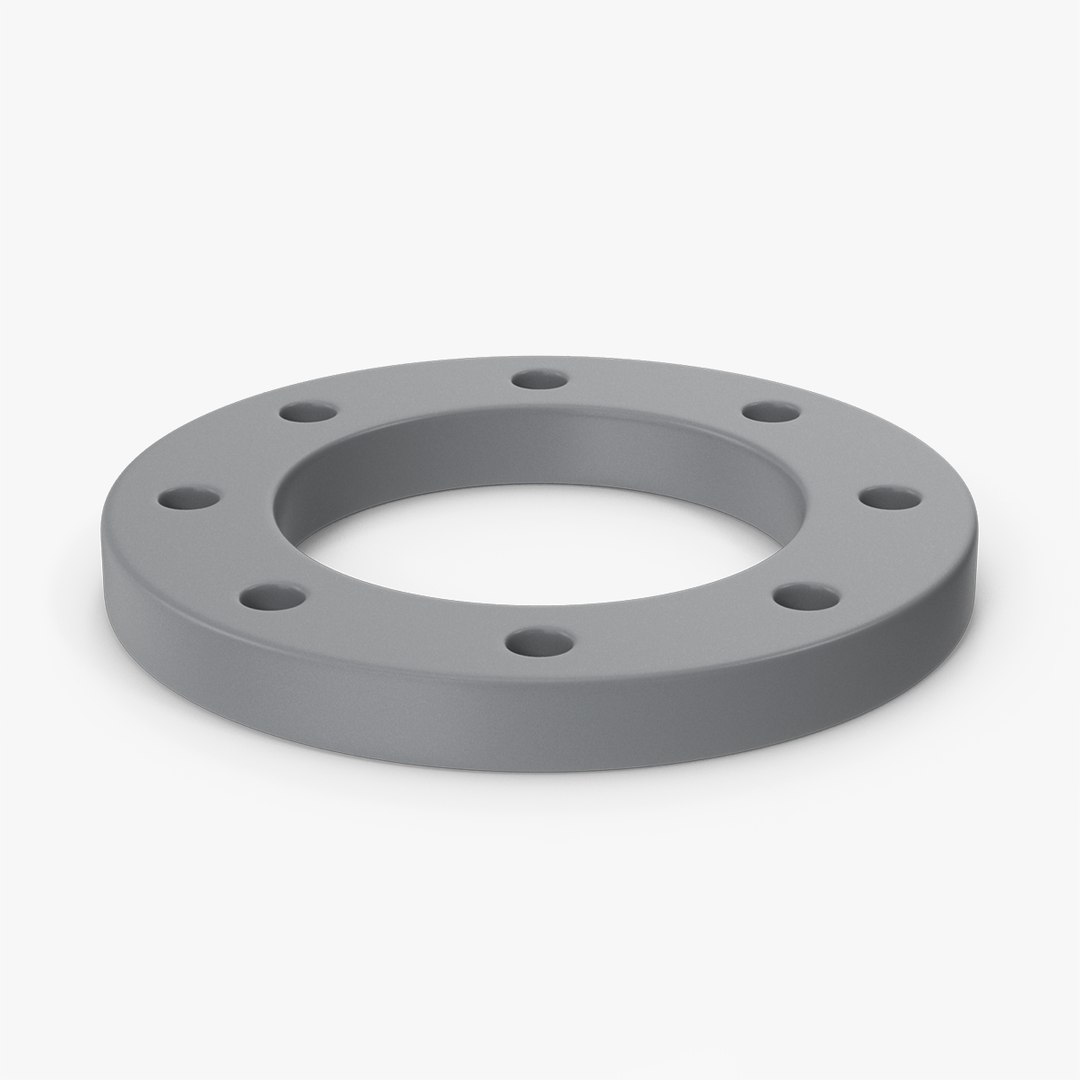3D Gray Pipe Flange model - TurboSquid 1966302