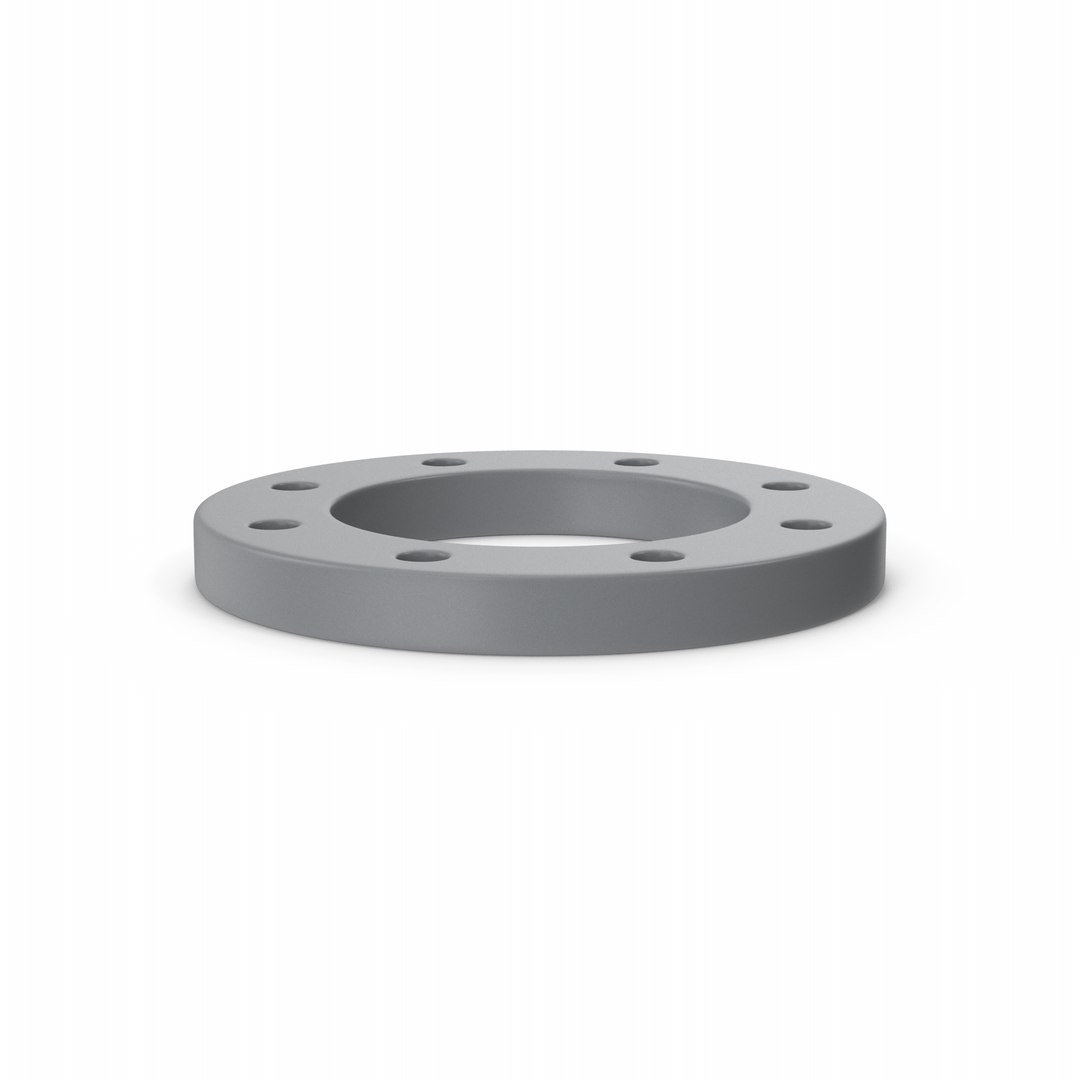 3D Gray Pipe Flange Model - TurboSquid 1966302