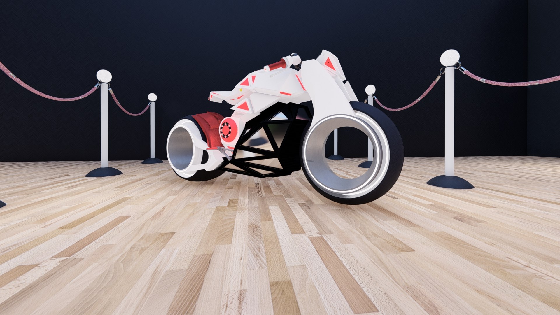 3D Model Ultra-Modern 3D Concept Motorcycle Model High-Tech Design For ...