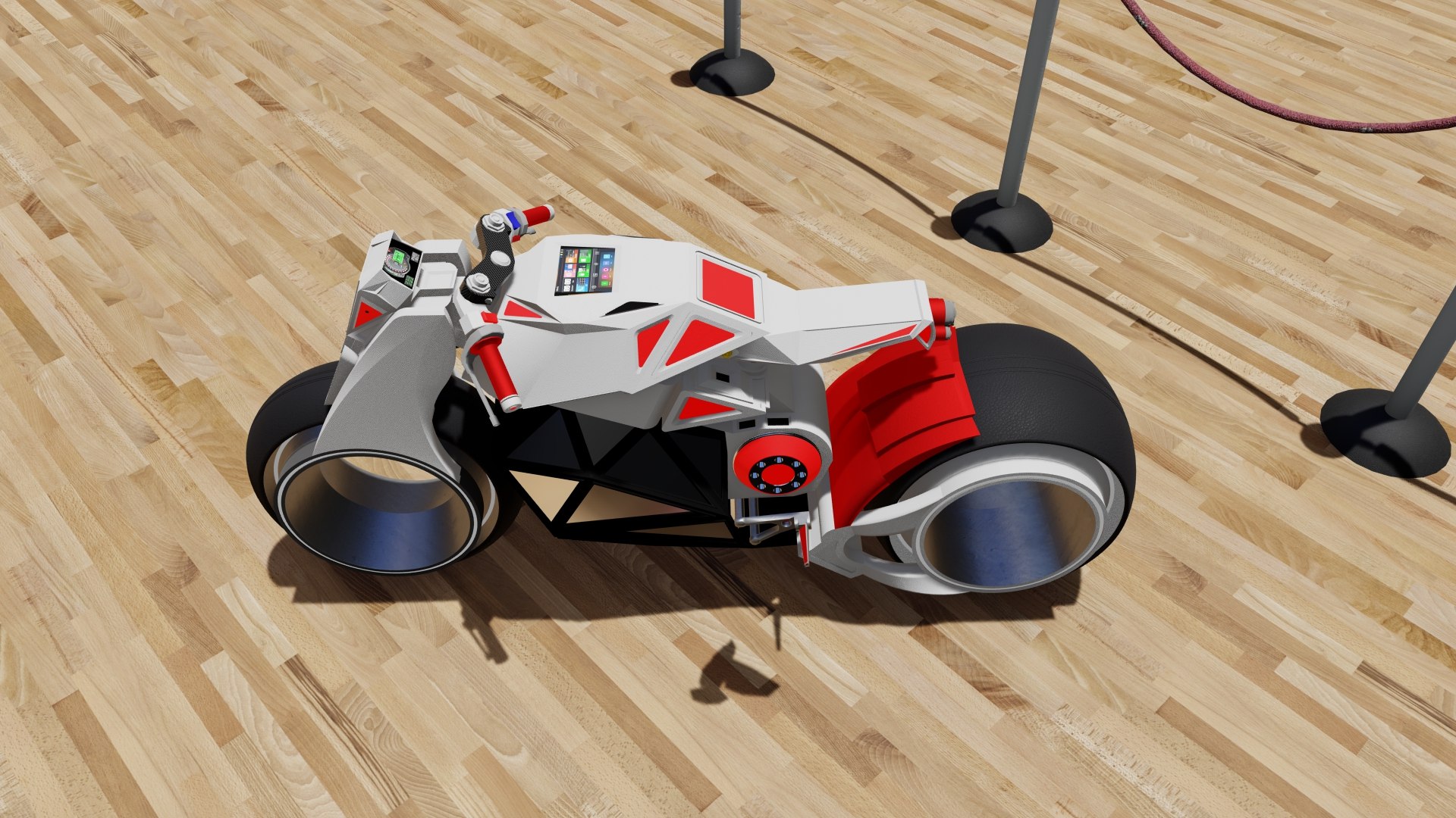 3D Model Ultra-Modern 3D Concept Motorcycle Model High-Tech Design For ...