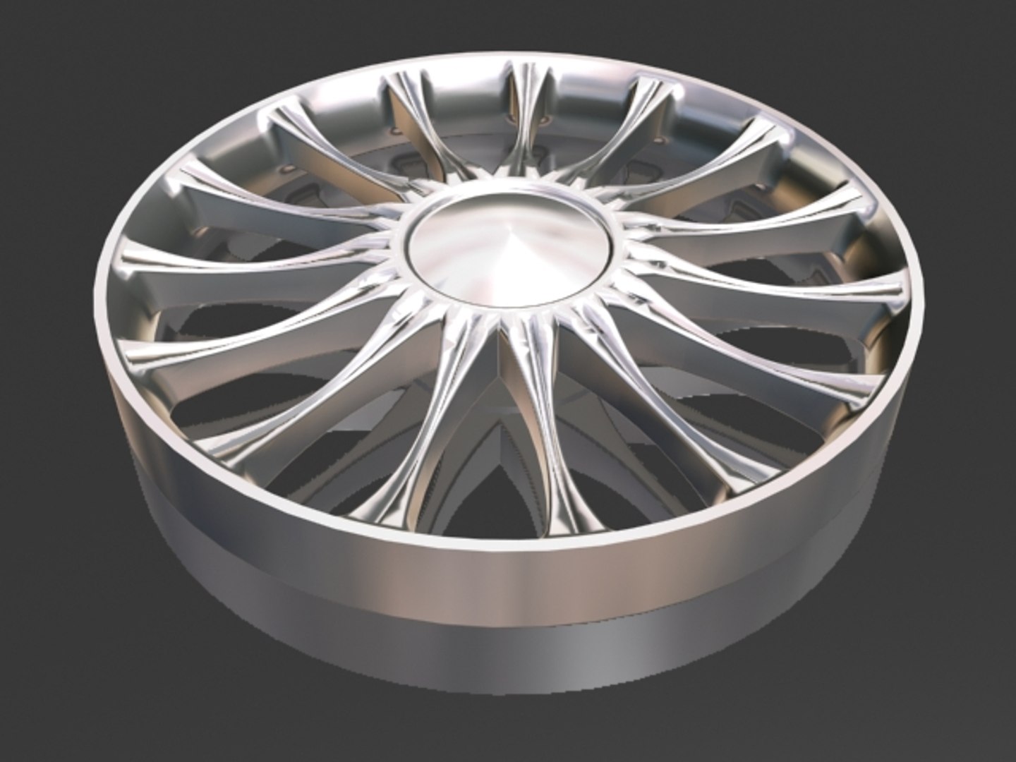10 Spoke Alloy Wheel 3d Max