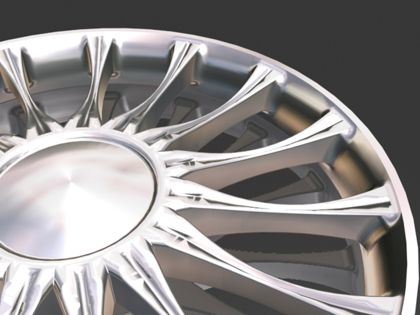 10 Spoke Alloy Wheel 3d Max