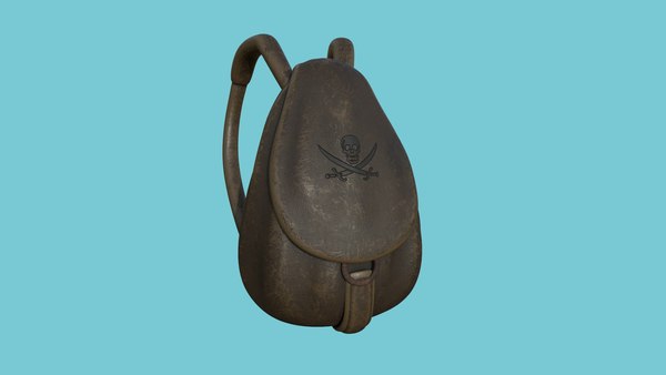 3D Pirate Backpack - Character Fashion Design model - TurboSquid 1721873