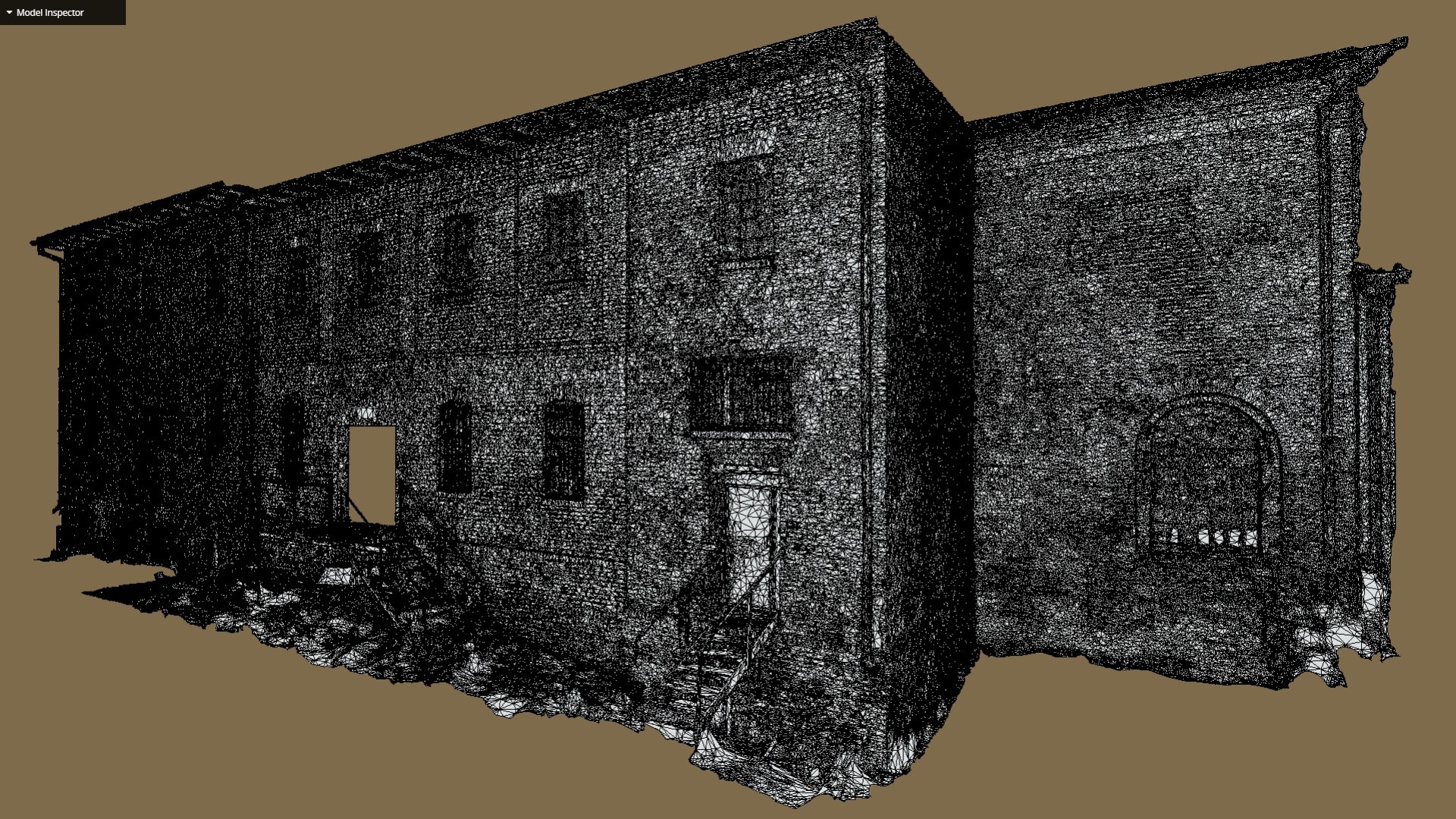 Brick facade of an abandoned warehouse 3D model - TurboSquid 2170616