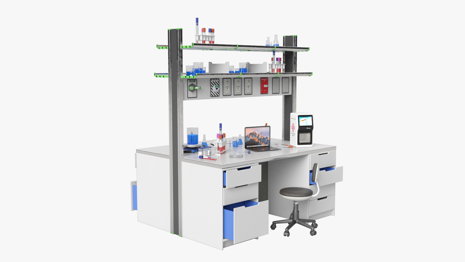 Laboratory Table 3D Model - TurboSquid 1553433