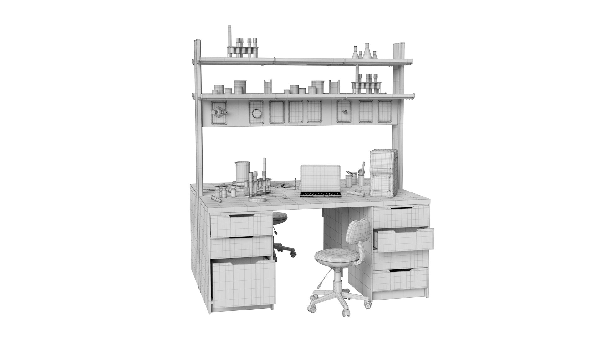 Laboratory Table 3D Model - TurboSquid 1553433