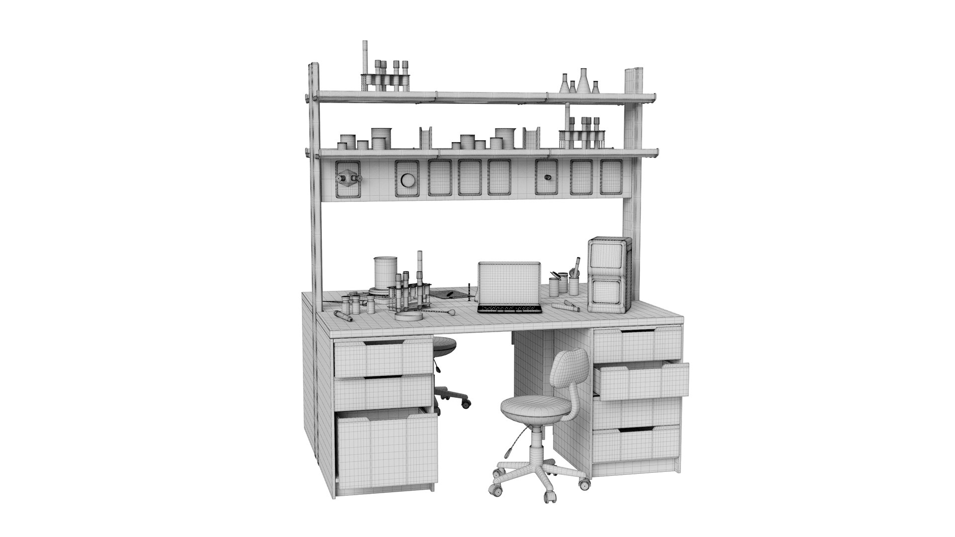 Laboratory Table 3D Model - TurboSquid 1553433