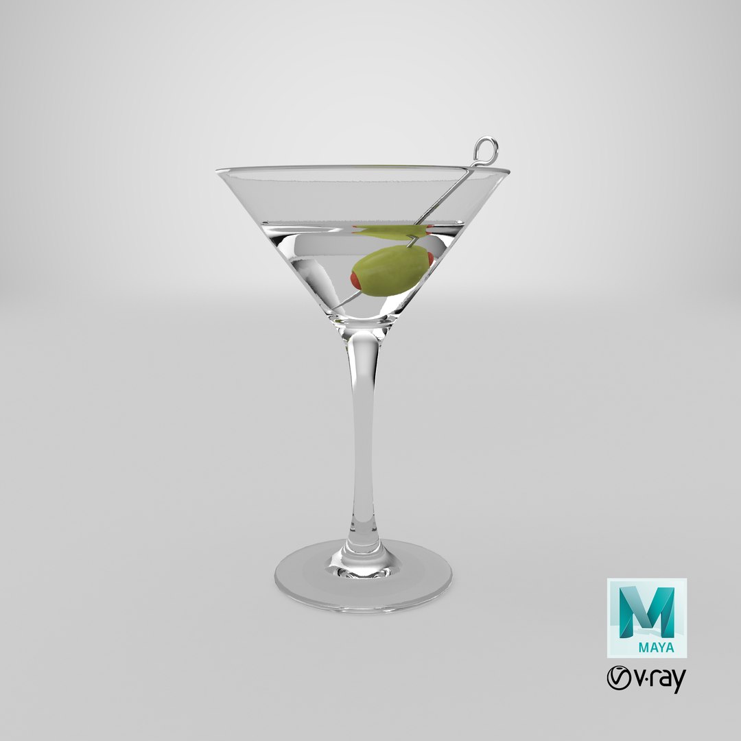 Cocktail Glass Martini Model - TurboSquid 1614936