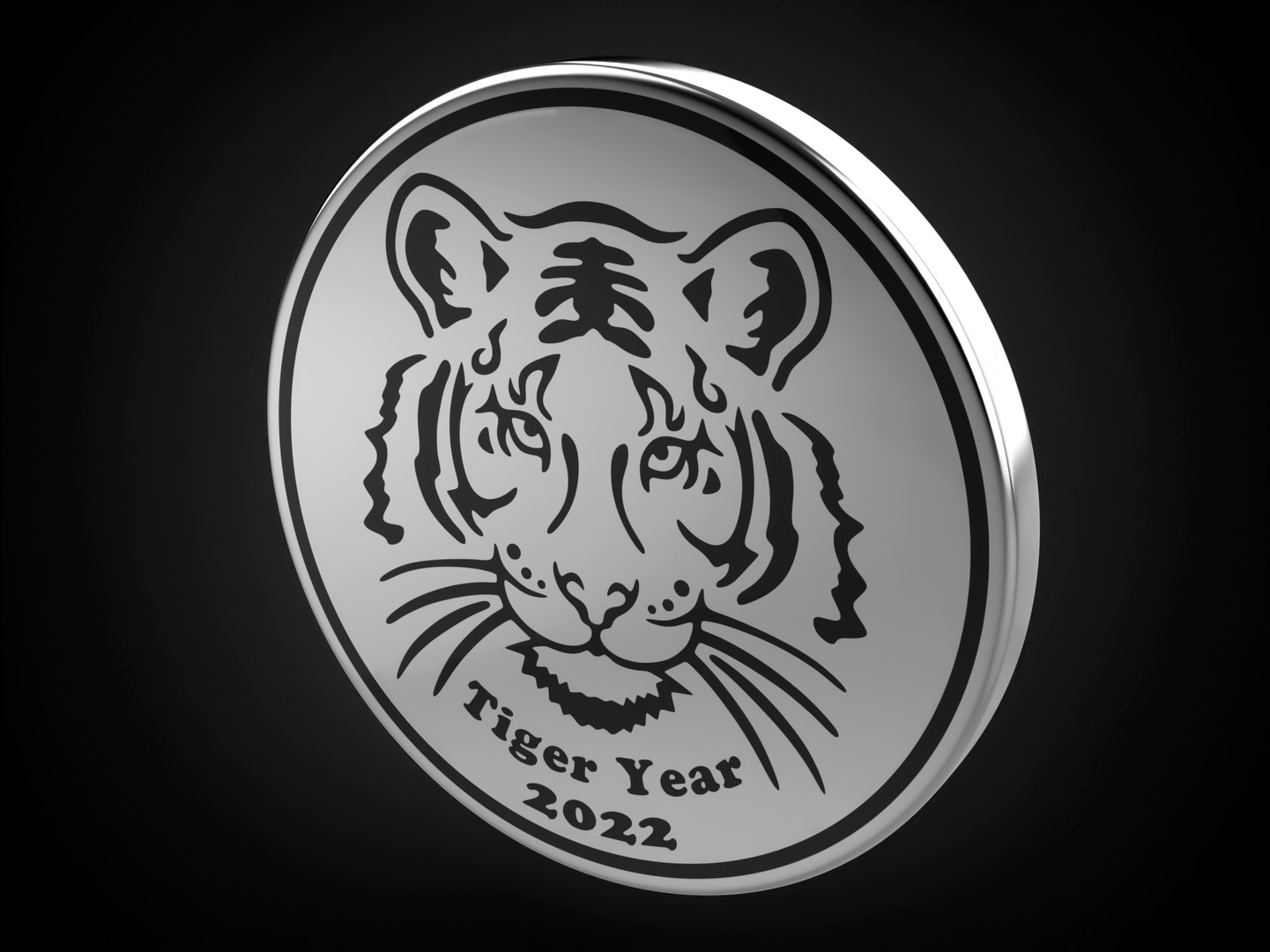 Tiger Coin 2022 3D Print Model 3D Model - TurboSquid 1810080