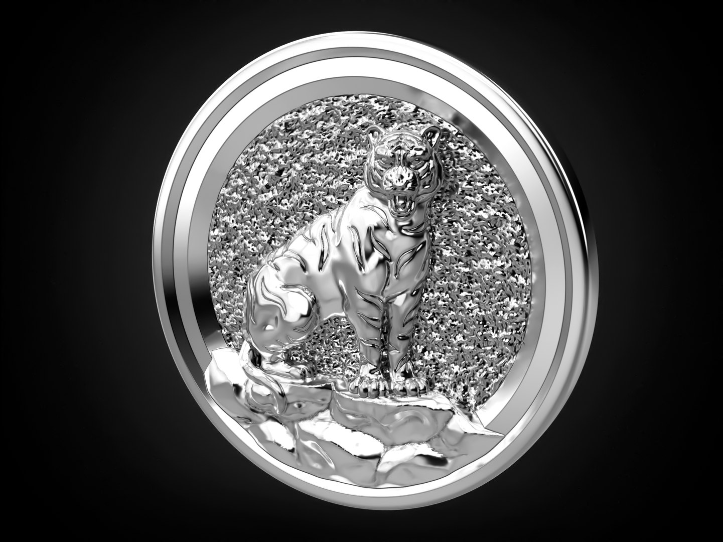 Tiger Coin 2022 3D Print Model 3D Model - TurboSquid 1810080