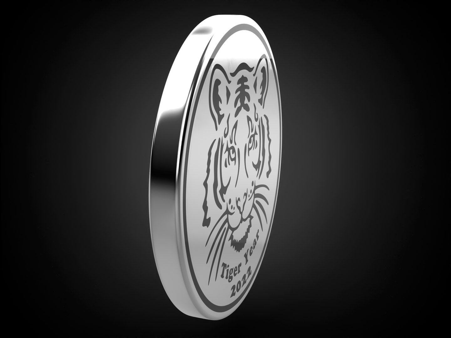 Tiger Coin 2022 3D Print Model 3D Model - TurboSquid 1810080