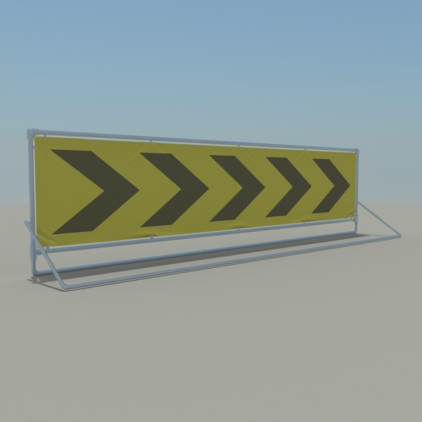 3d sign board set model