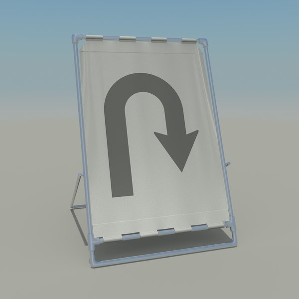 3d sign board set model