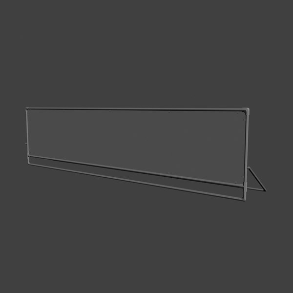 3d sign board set model