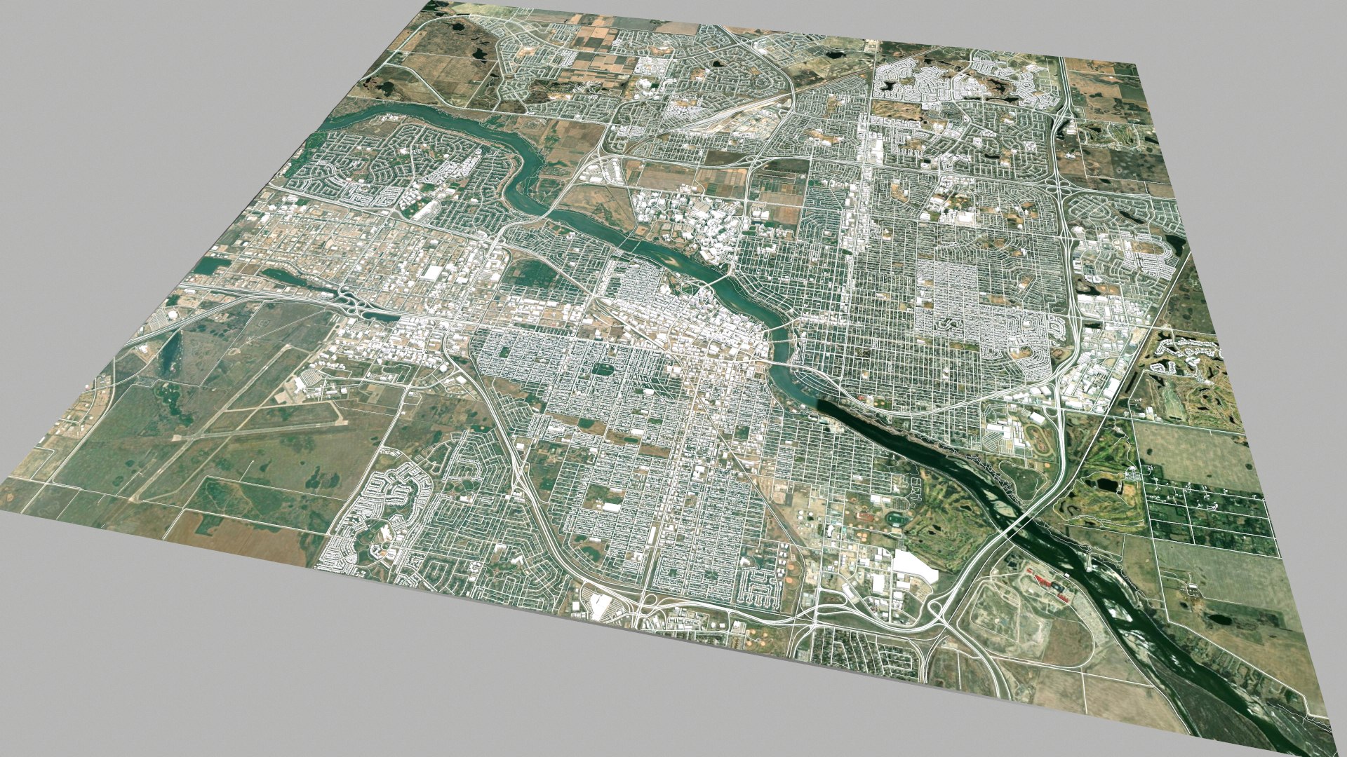 Cityscape Saskatoon Canada 3D Model - TurboSquid 1972623
