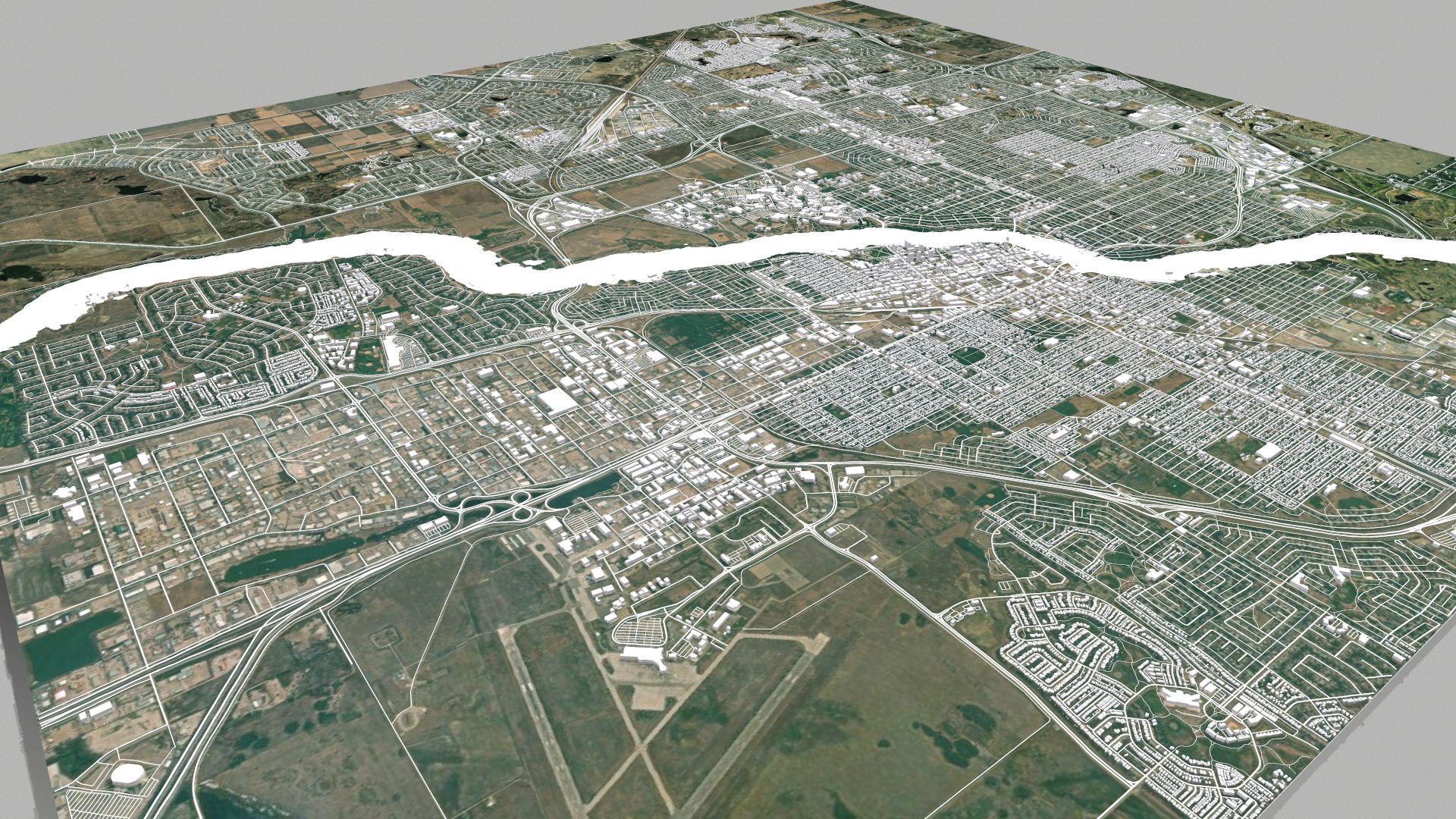 Cityscape Saskatoon Canada 3D Model - TurboSquid 1972623