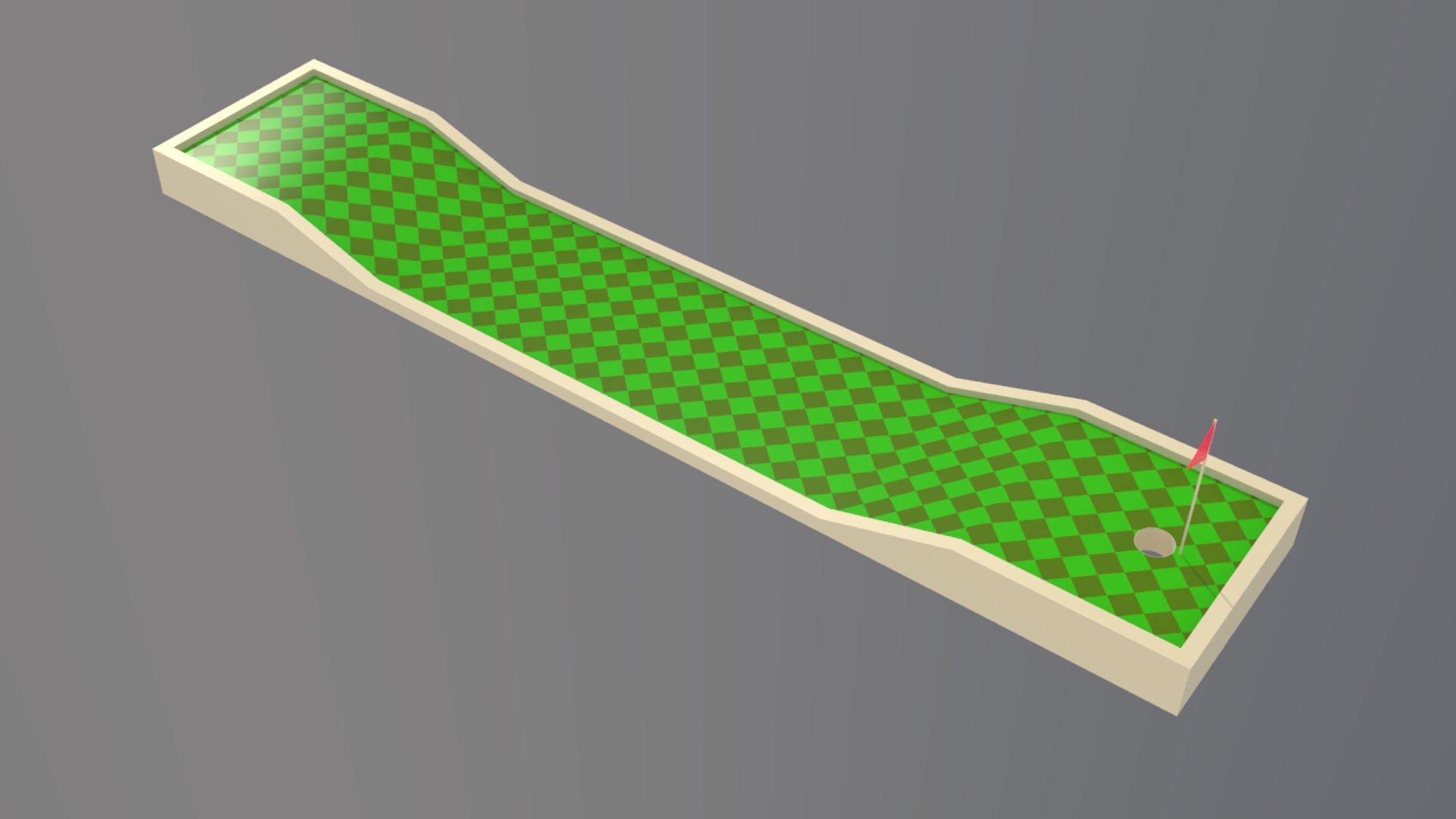 3d Mini Golf Course 3 Model