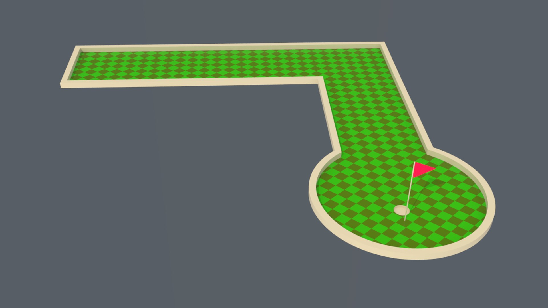 3d Mini Golf Course 3 Model
