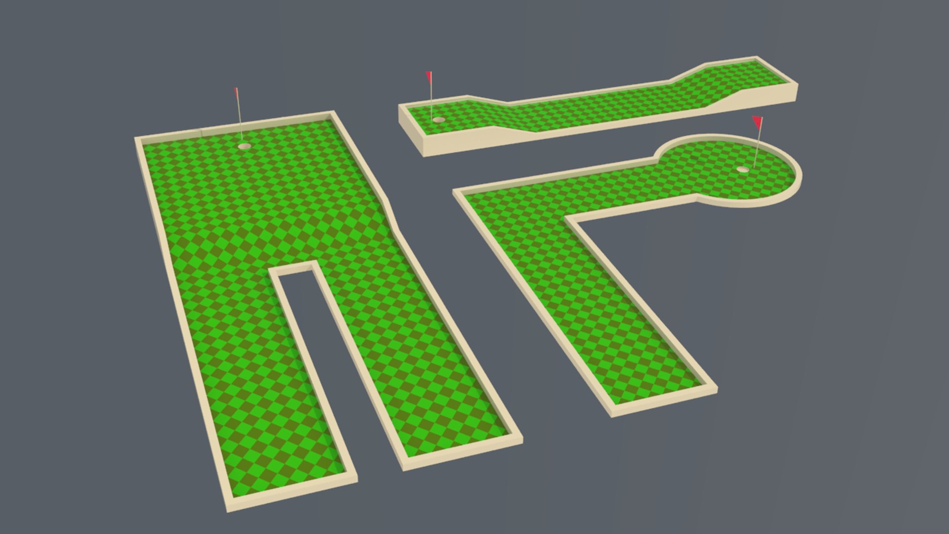 3d Mini Golf Course 3 Model