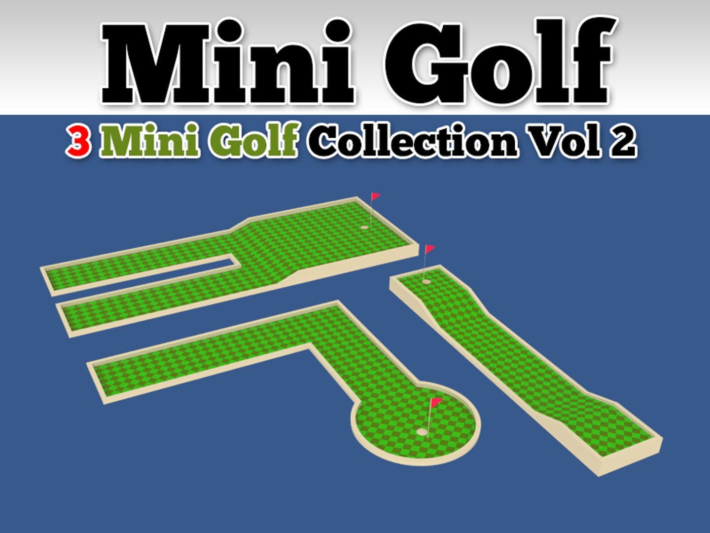 3d Mini Golf Course 3 Model