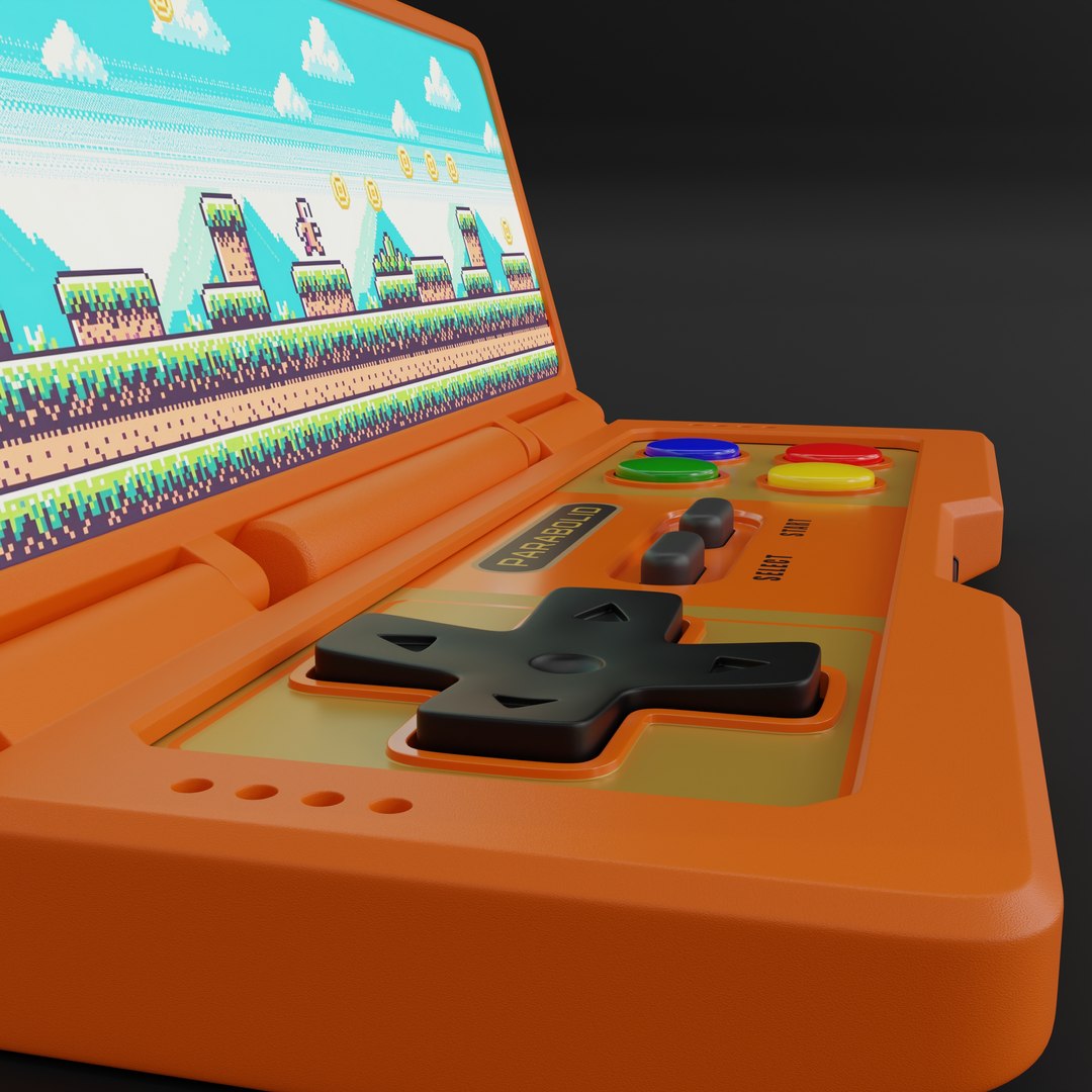 3D Retro Handheld Gaming Console Model - TurboSquid 2205013