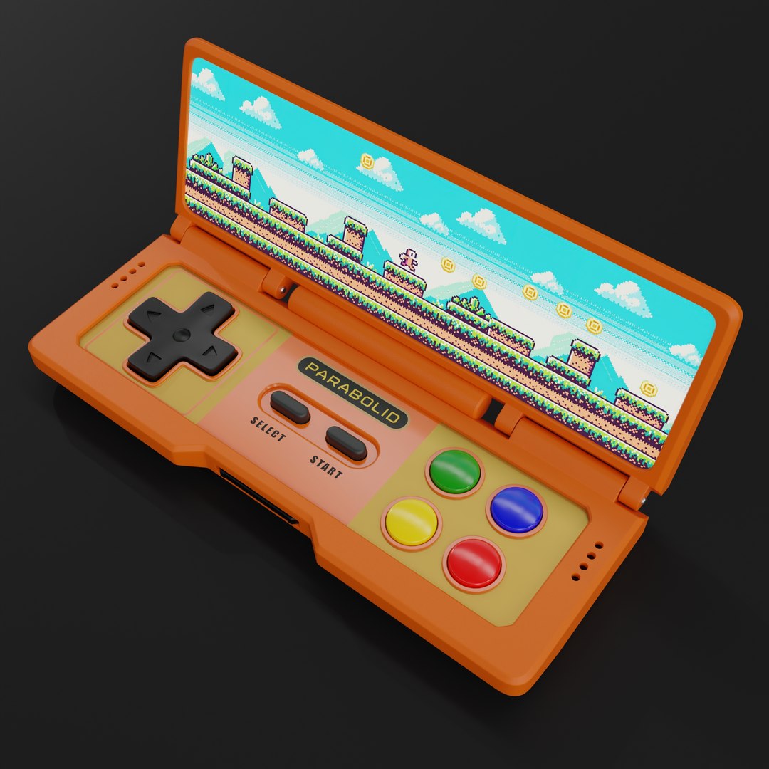 3D Retro Handheld Gaming Console Model - TurboSquid 2205013