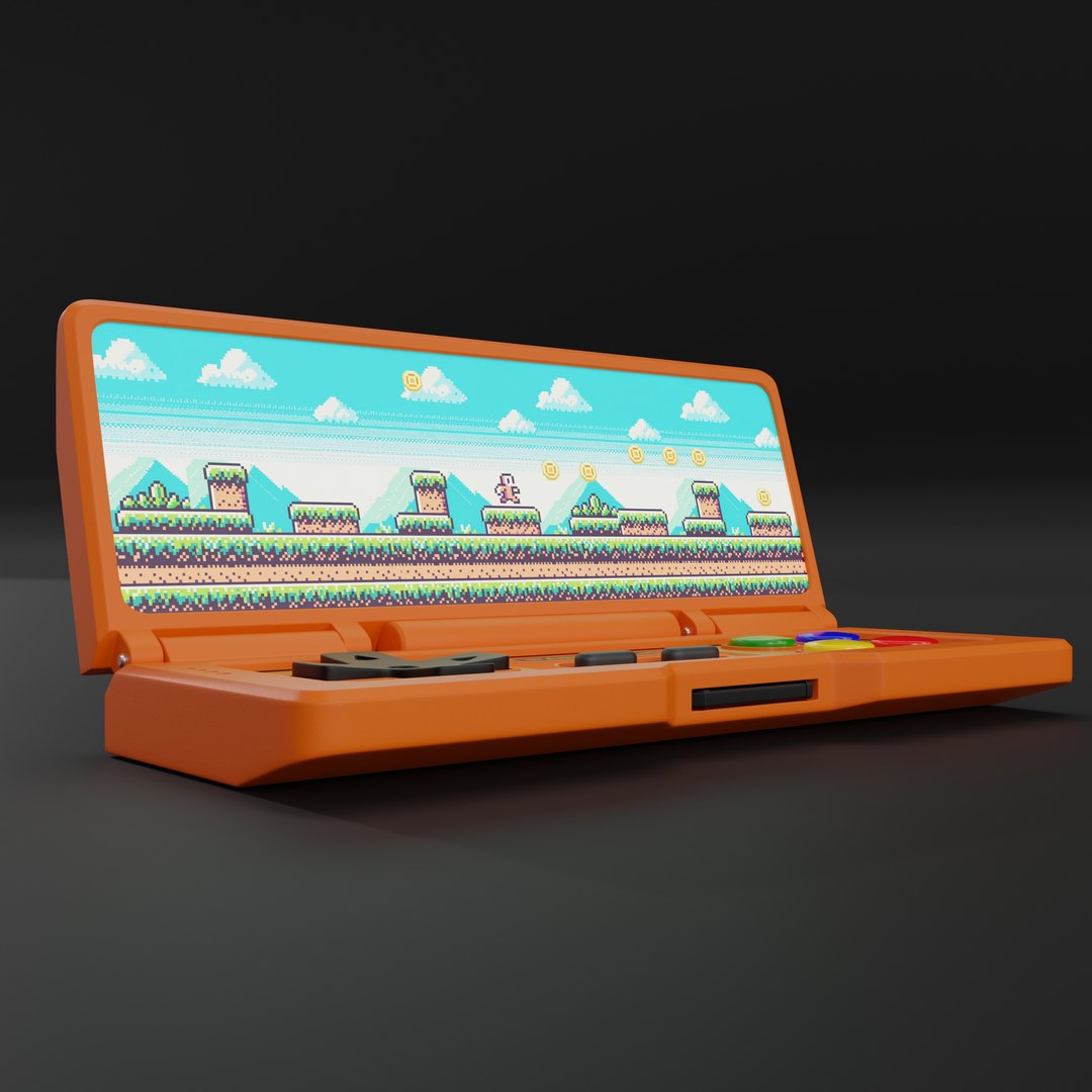 3D Retro Handheld Gaming Console Model - TurboSquid 2205013