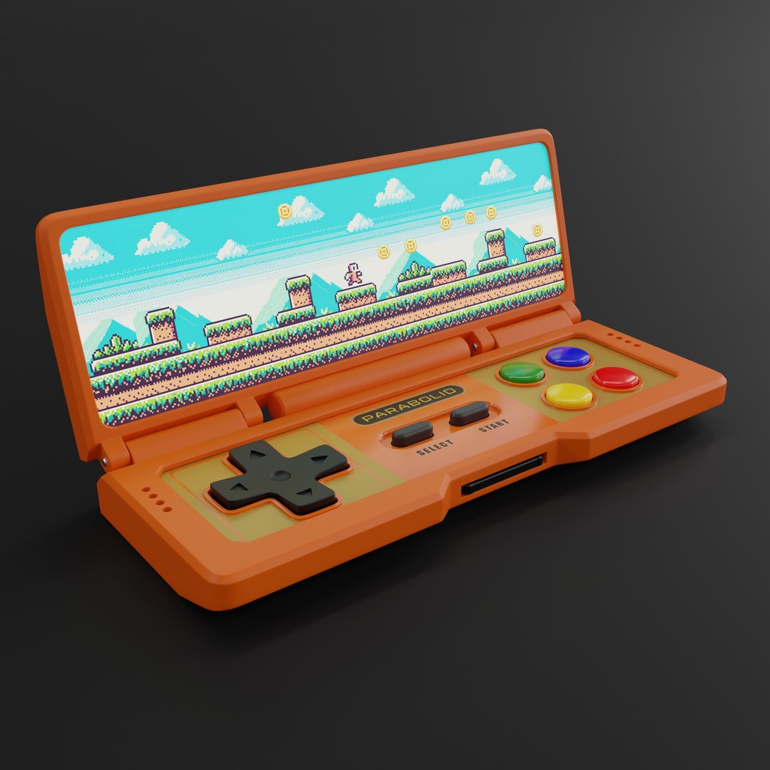 3D Retro Handheld Gaming Console Model - TurboSquid 2205013