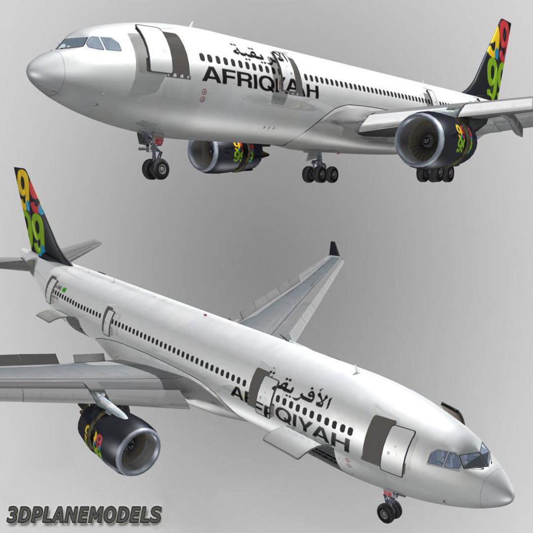 Airbus A330-200 3d Model