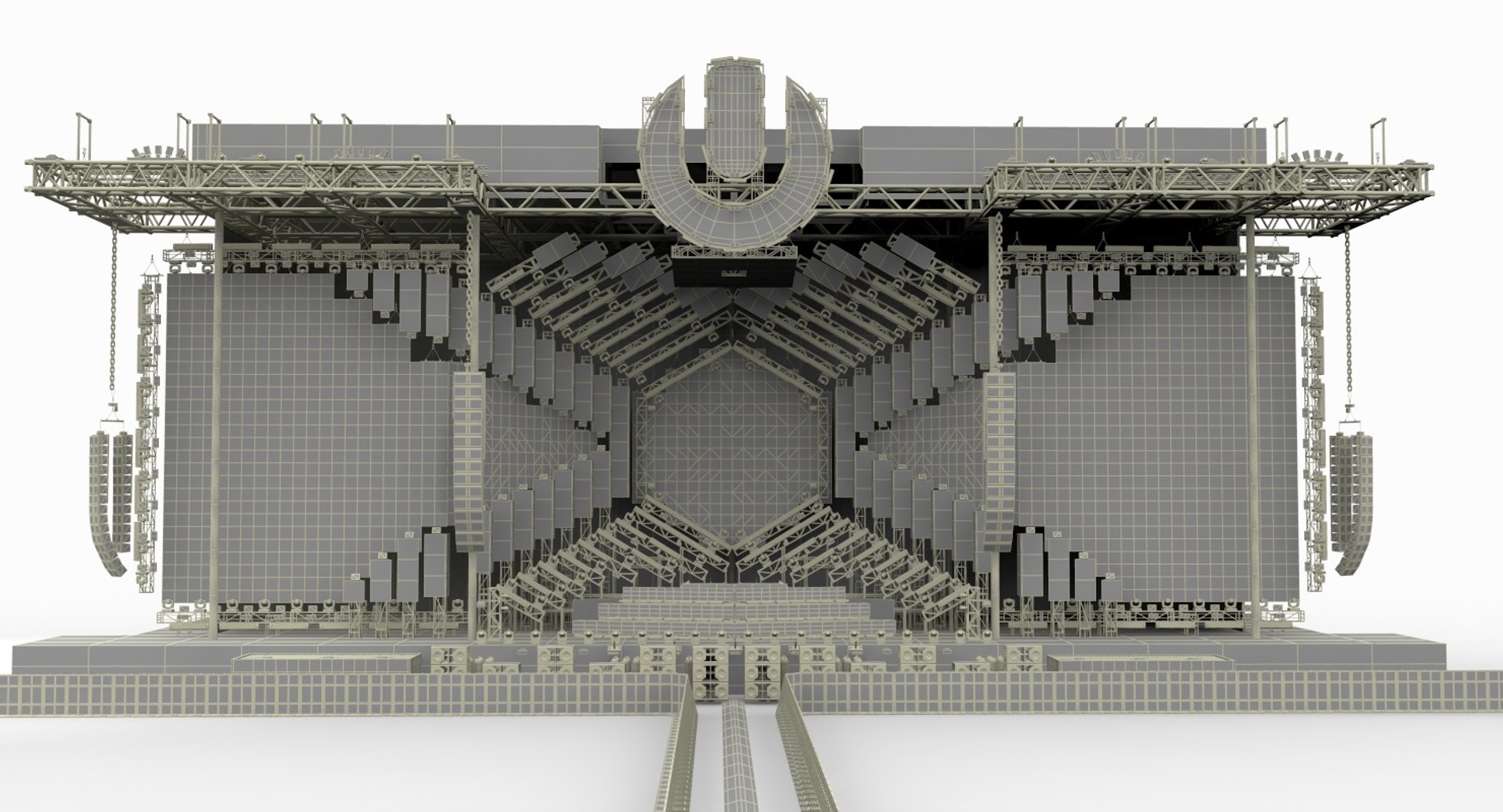 Music Festival Miami 2018 3D Model - TurboSquid 1319410