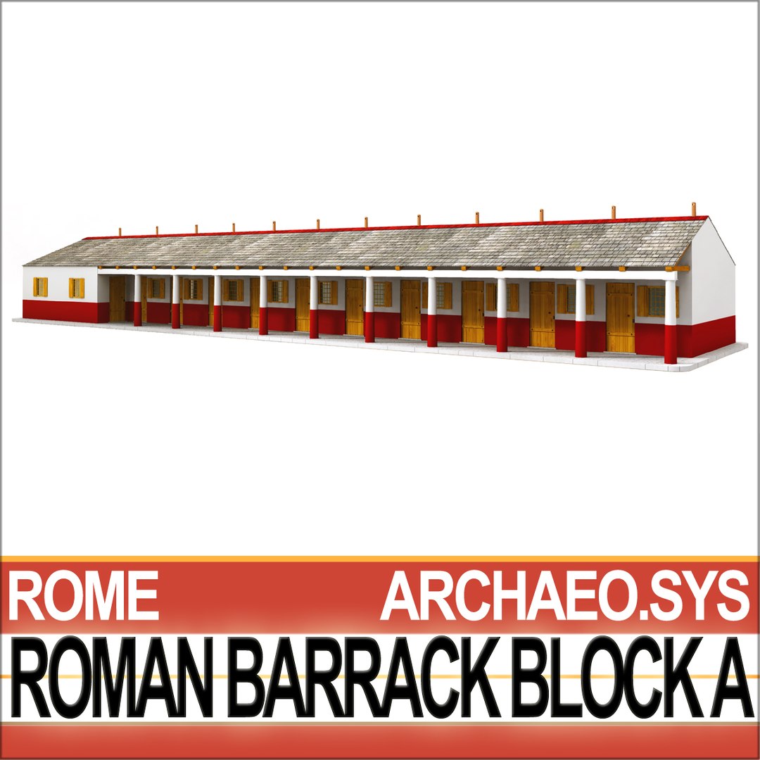 Ancient Roman Barrack Block 3d Model