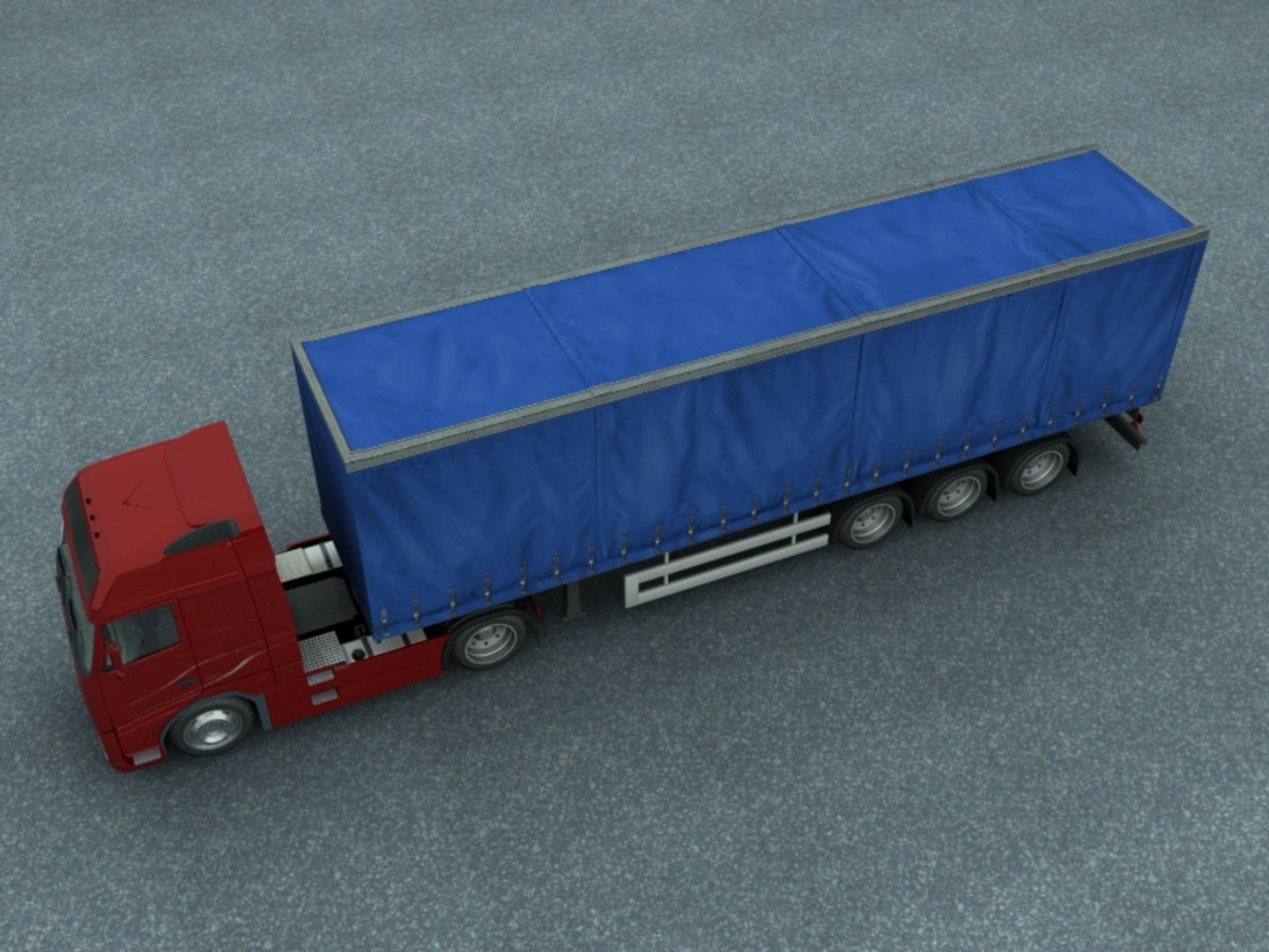 3d Model New Truck Trailer