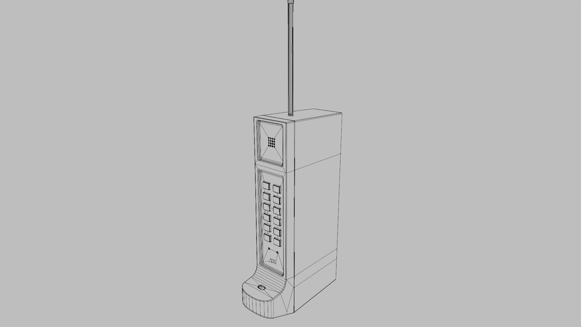Vintage Cell Phone Model - TurboSquid 1943084