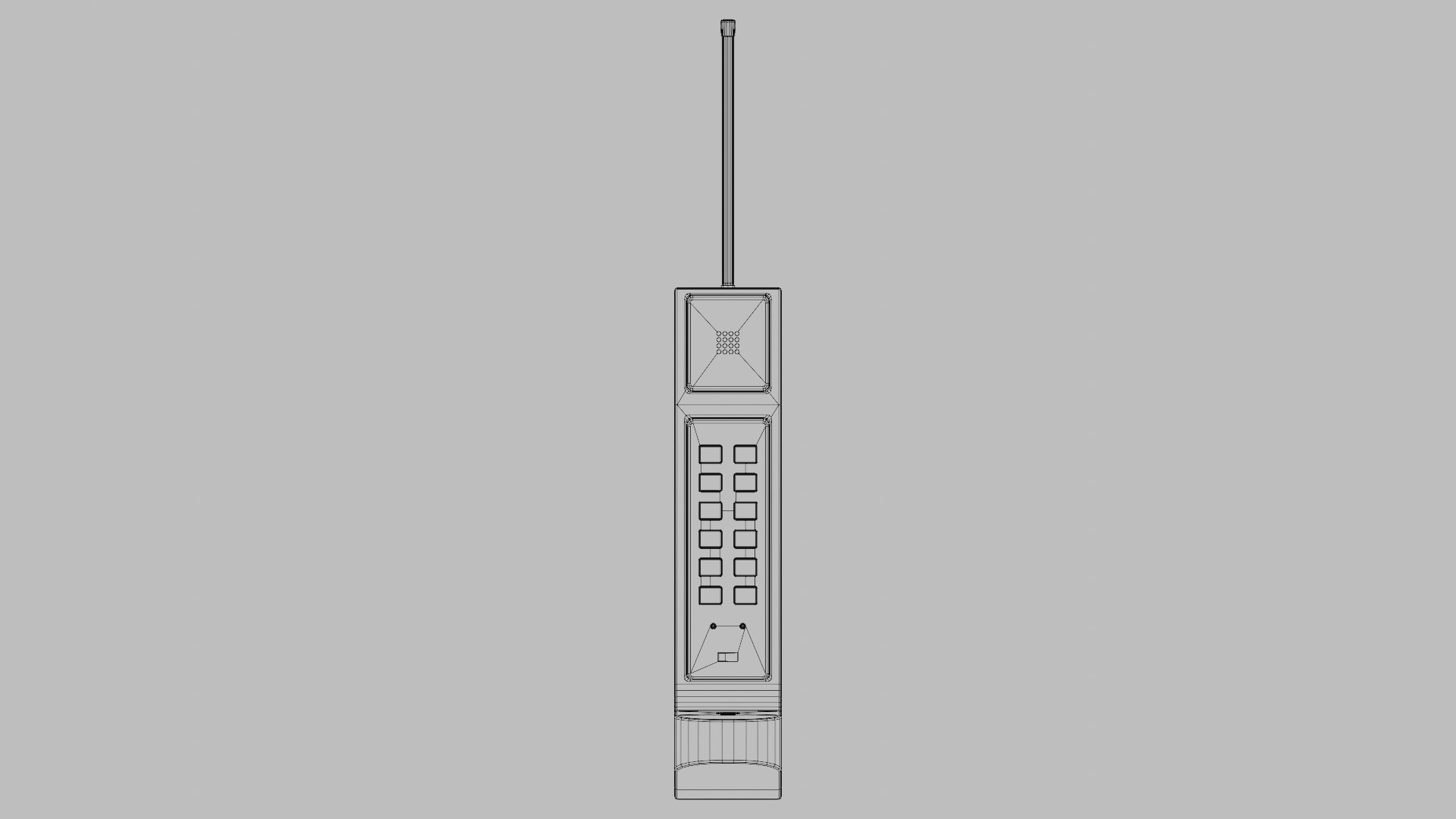 Vintage Cell Phone Model - TurboSquid 1943084
