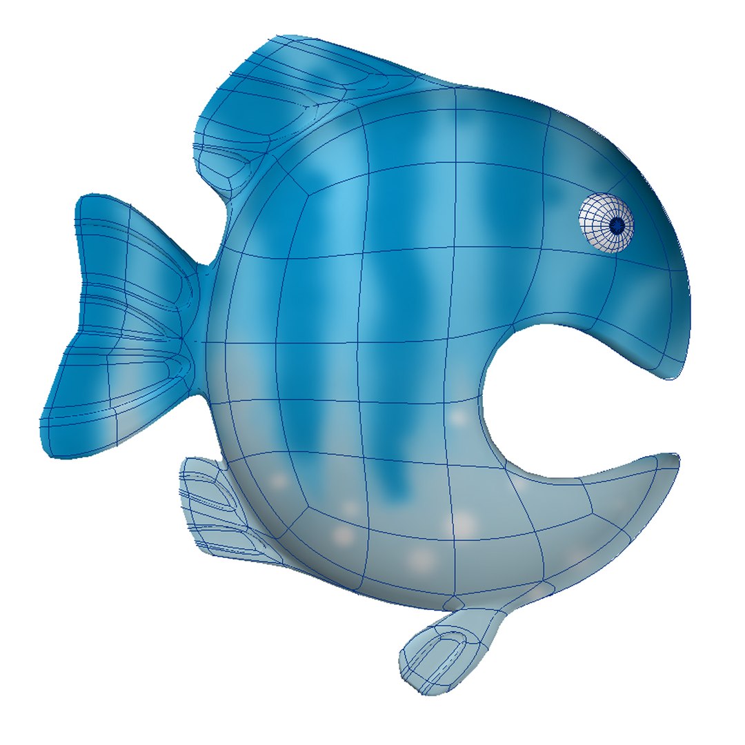 Cartoon Fish 3d Model