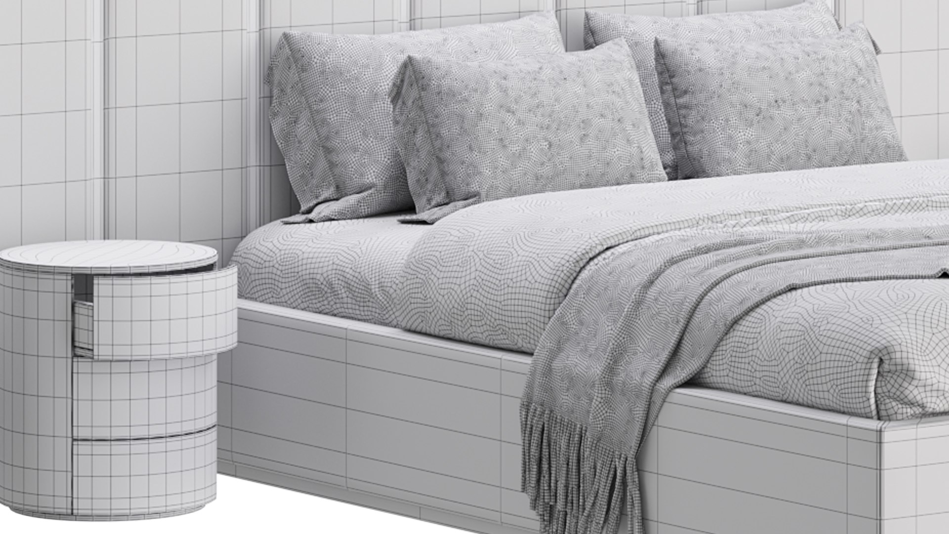 Collins Bed 3D Model - TurboSquid 2191359