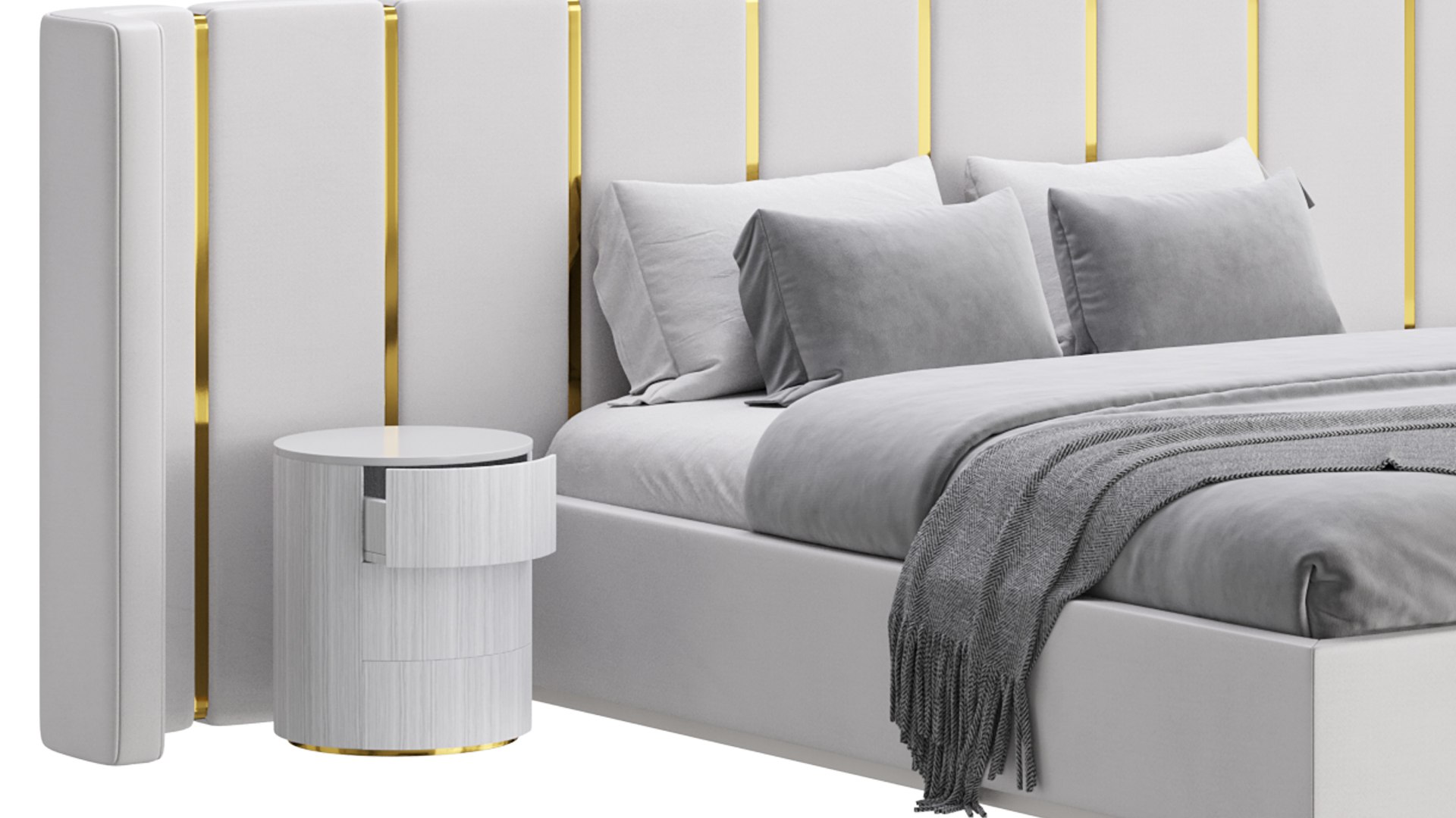 Collins Bed 3D Model - TurboSquid 2191359