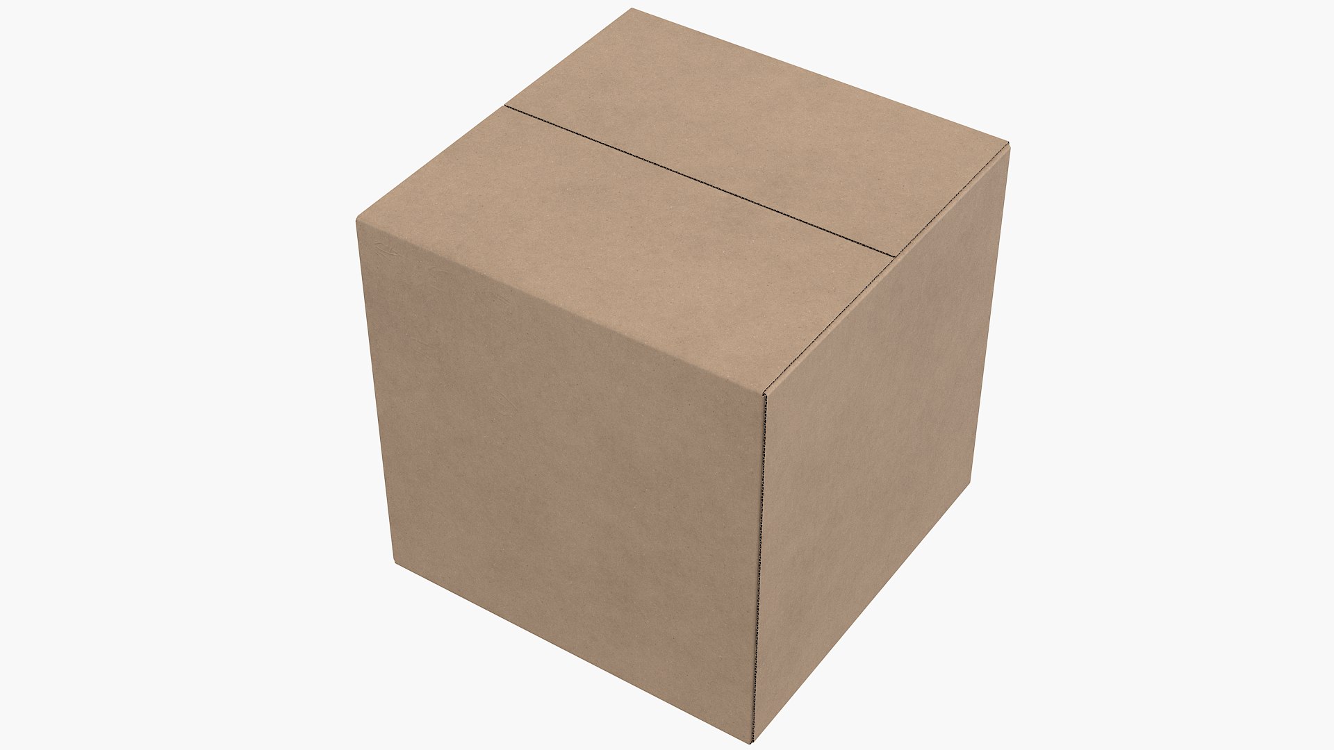3D Cardboard Box 1 Closed Simple model - TurboSquid 2175837