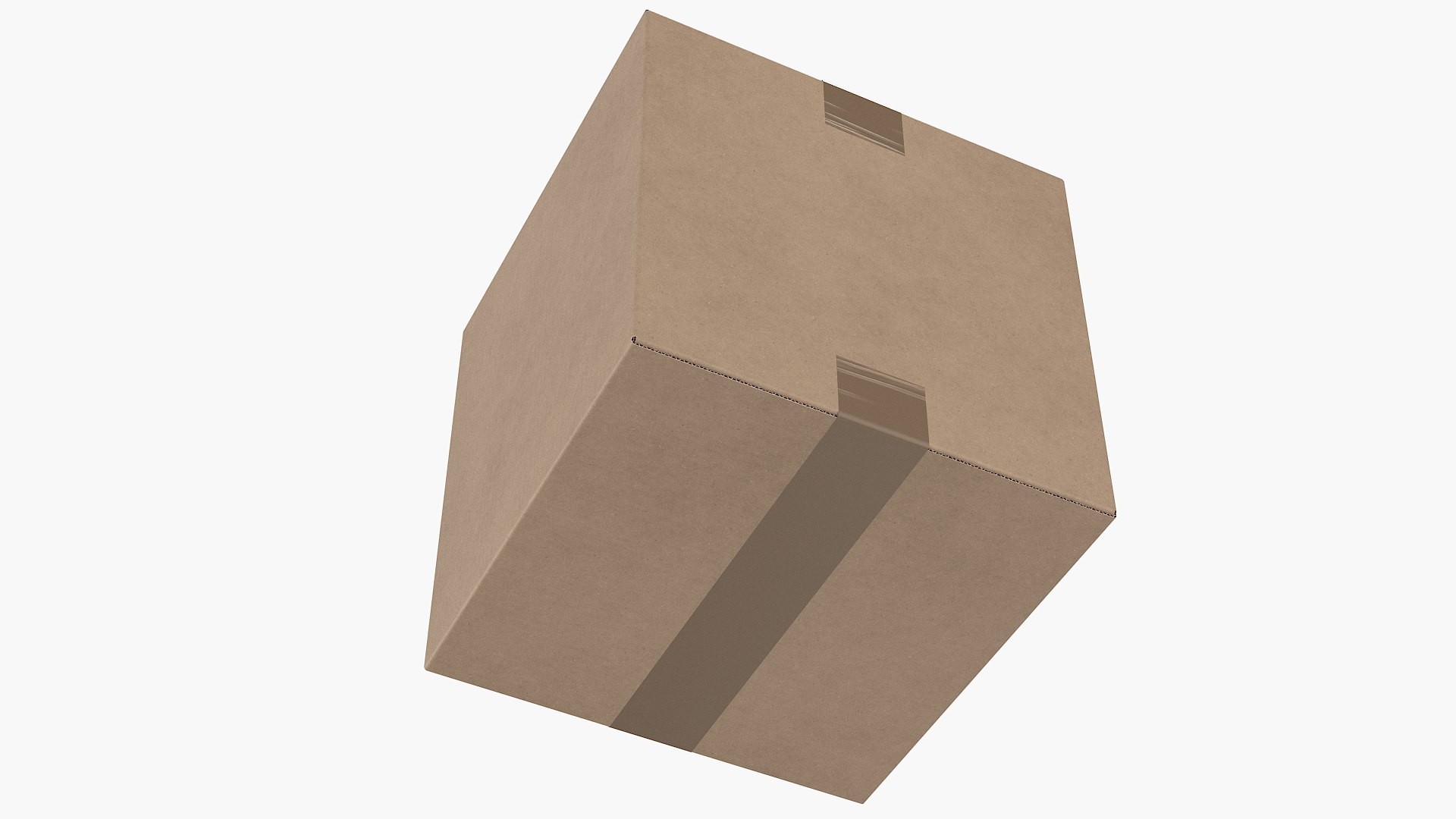 3D Cardboard Box 1 Closed Simple model - TurboSquid 2175837