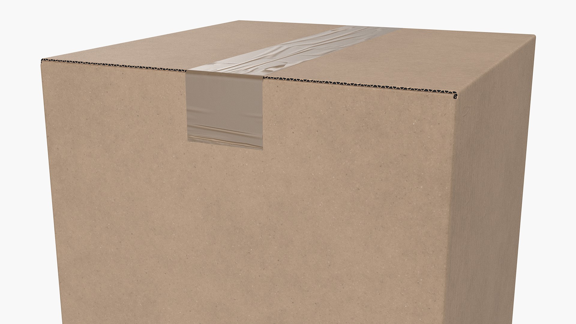3D Cardboard Box 1 Closed Simple model - TurboSquid 2175837
