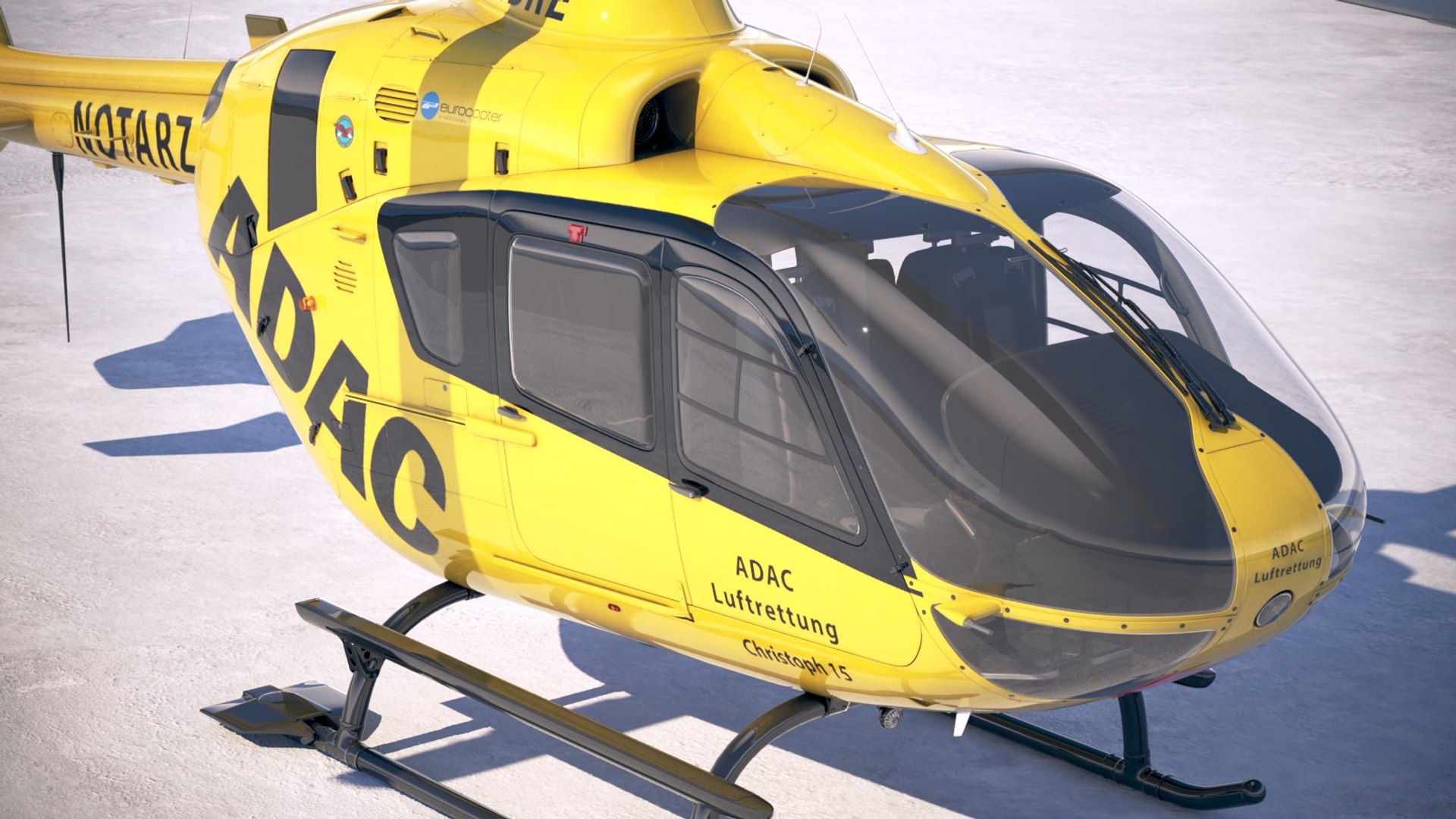 3D Model Adac Eurocopter Ec135 - TurboSquid 1172948