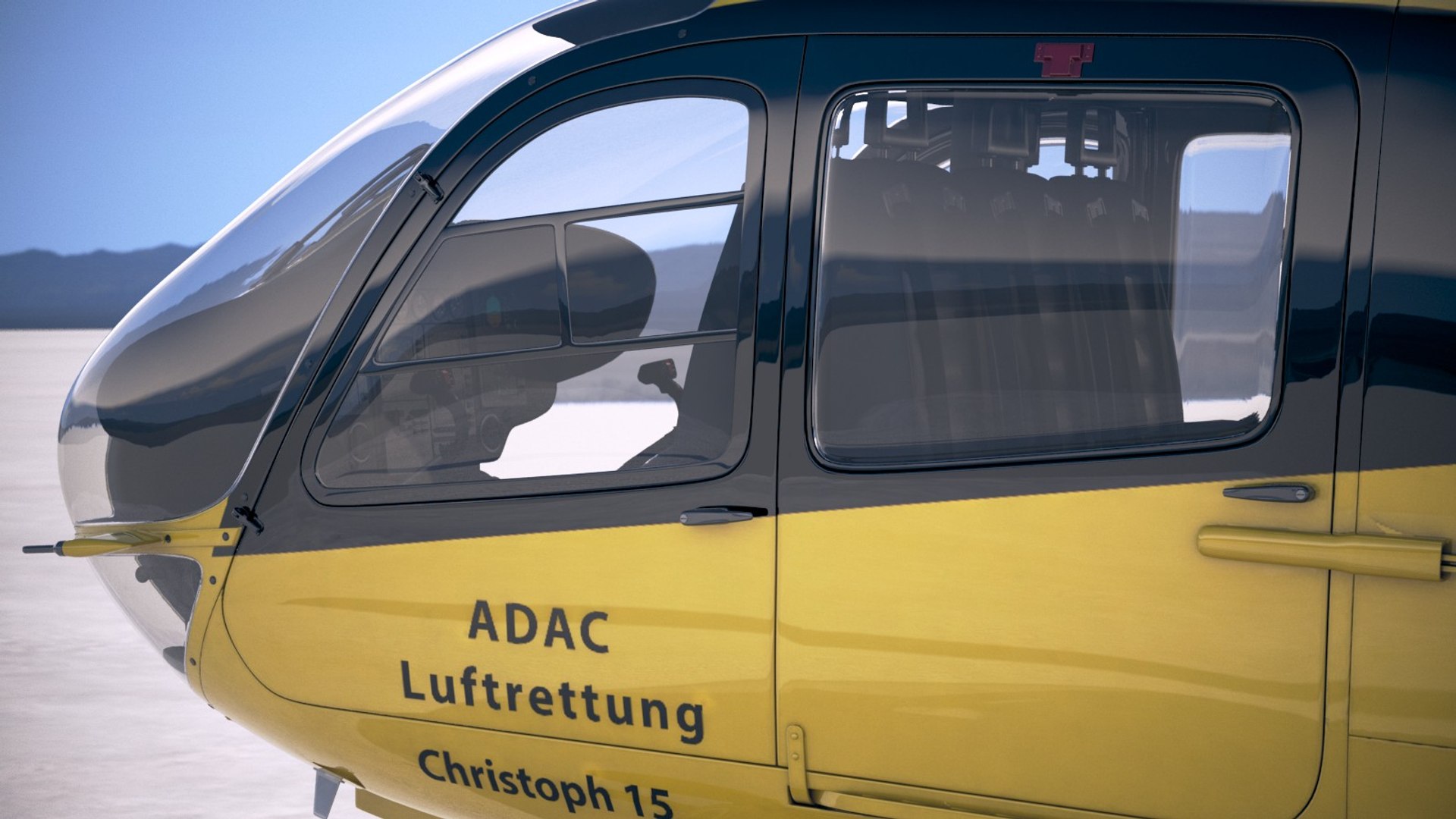 3D Model Adac Eurocopter Ec135 - TurboSquid 1172948