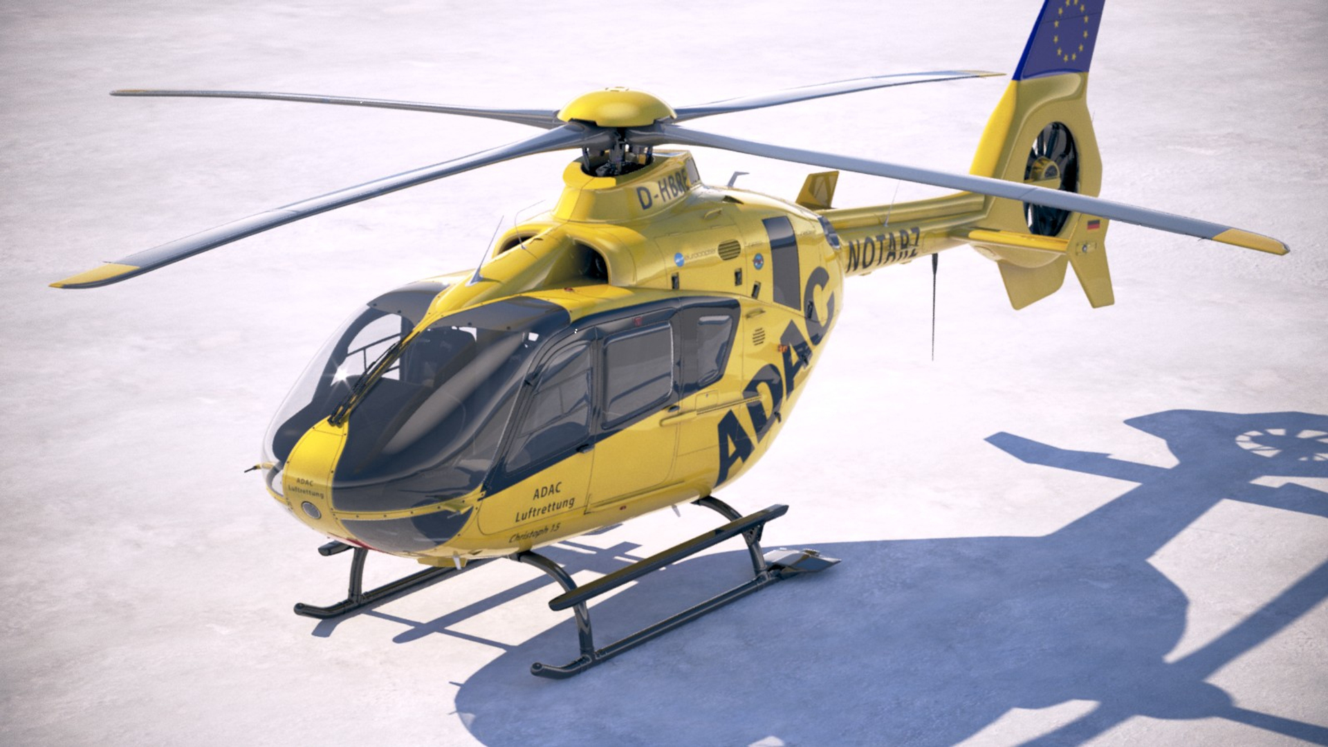 3D Model Adac Eurocopter Ec135 - TurboSquid 1172948